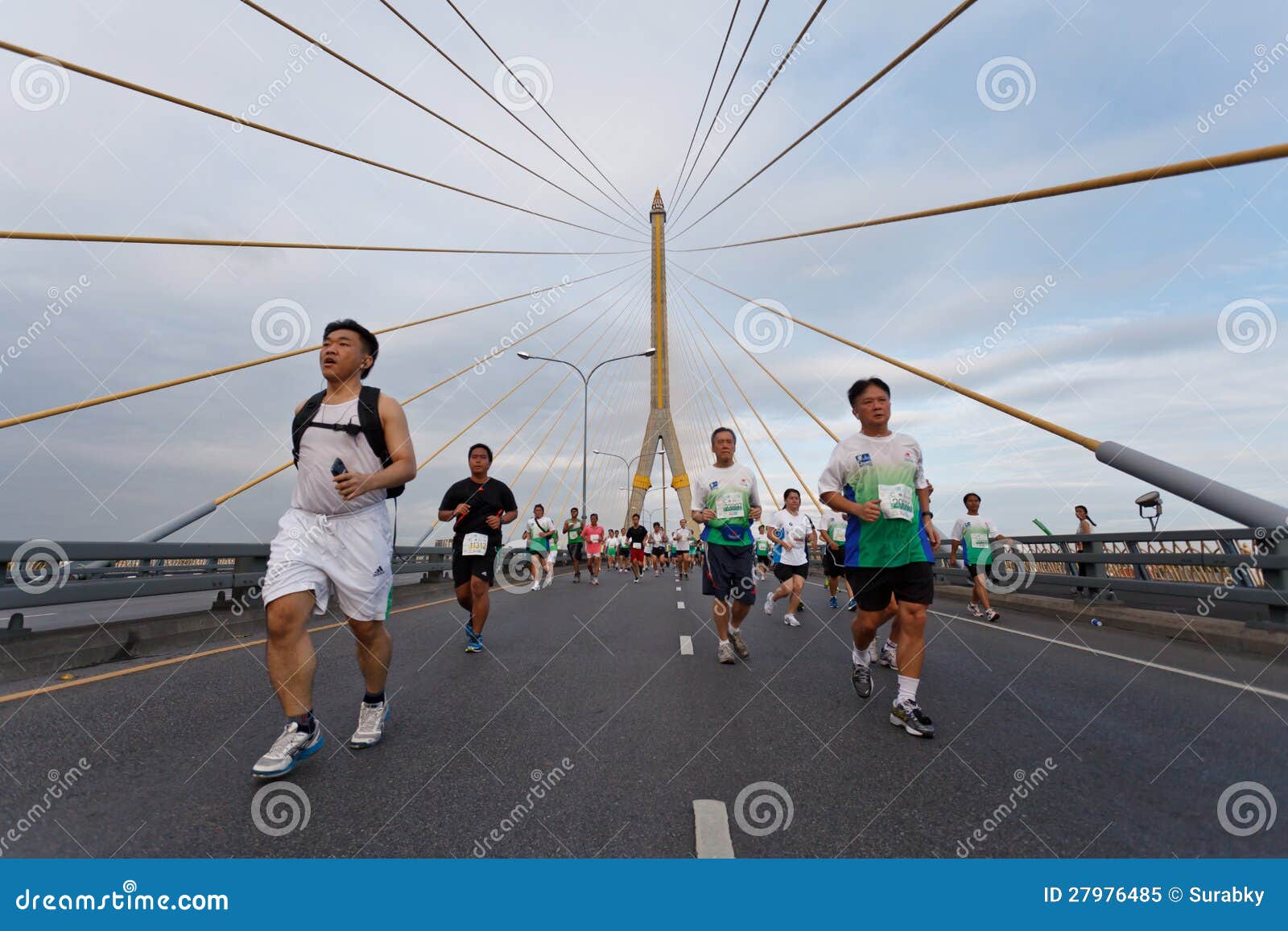 Marathon runner on street editorial image. Image of outdoor - 27976485