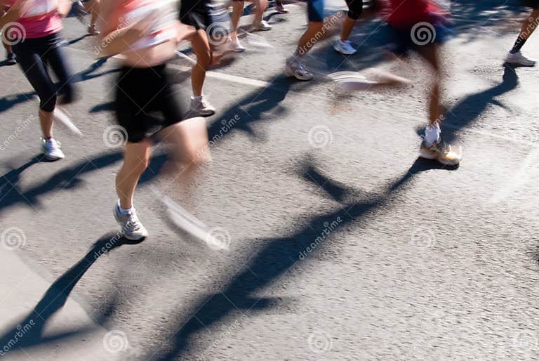 Marathon runners stock image. Image of athletic, intense - 13092885