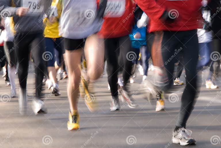 Marathon runners stock image. Image of outdoors, colour - 13263443