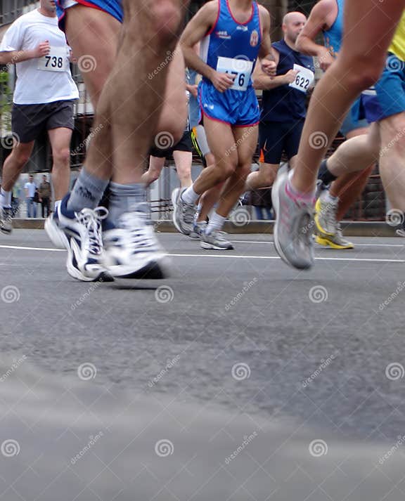 Marathon runners stock image. Image of motion, motivation - 4984503