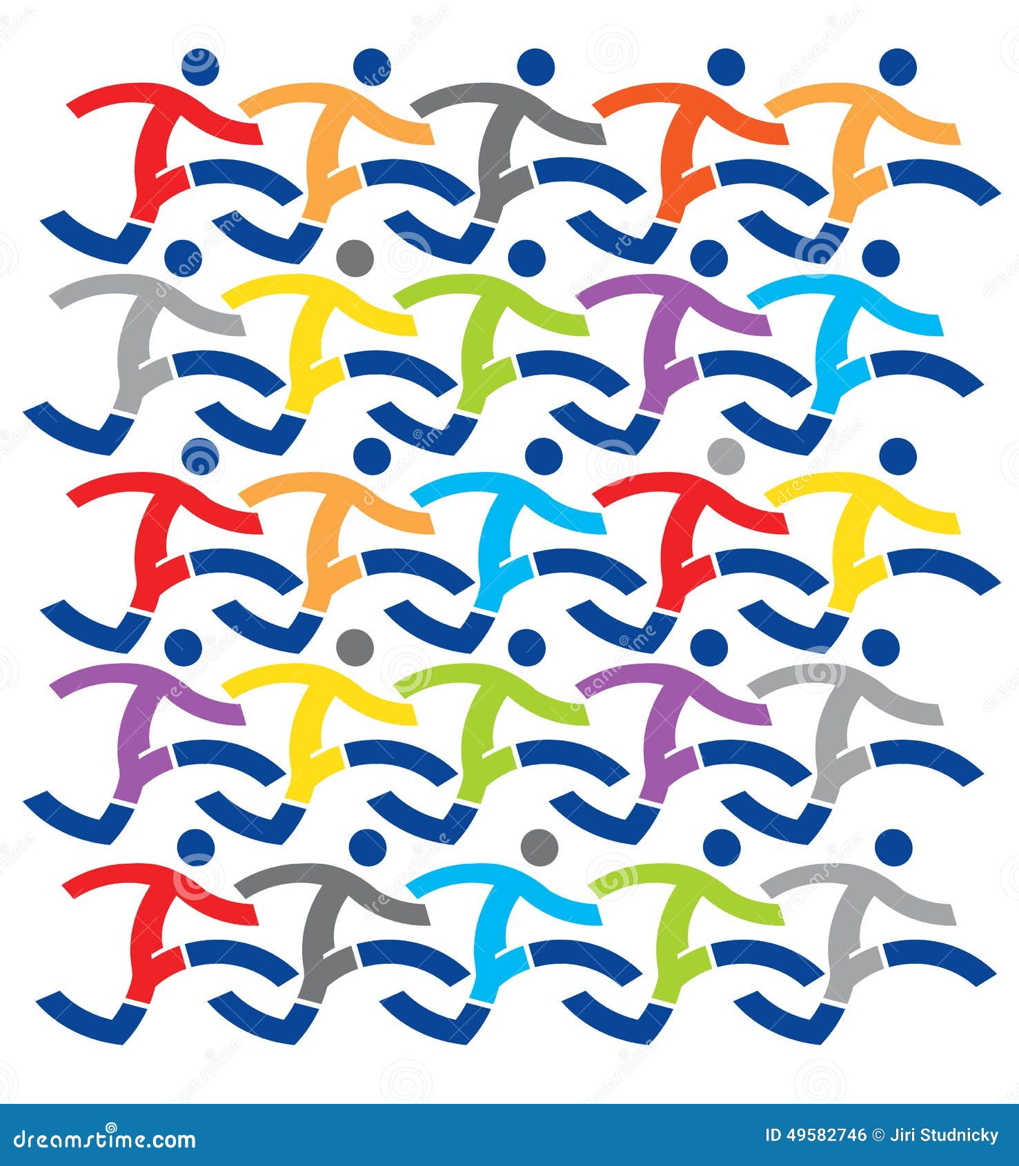 Colorful Runners Vector Stock Illustrations – 572 Colorful Runners ...