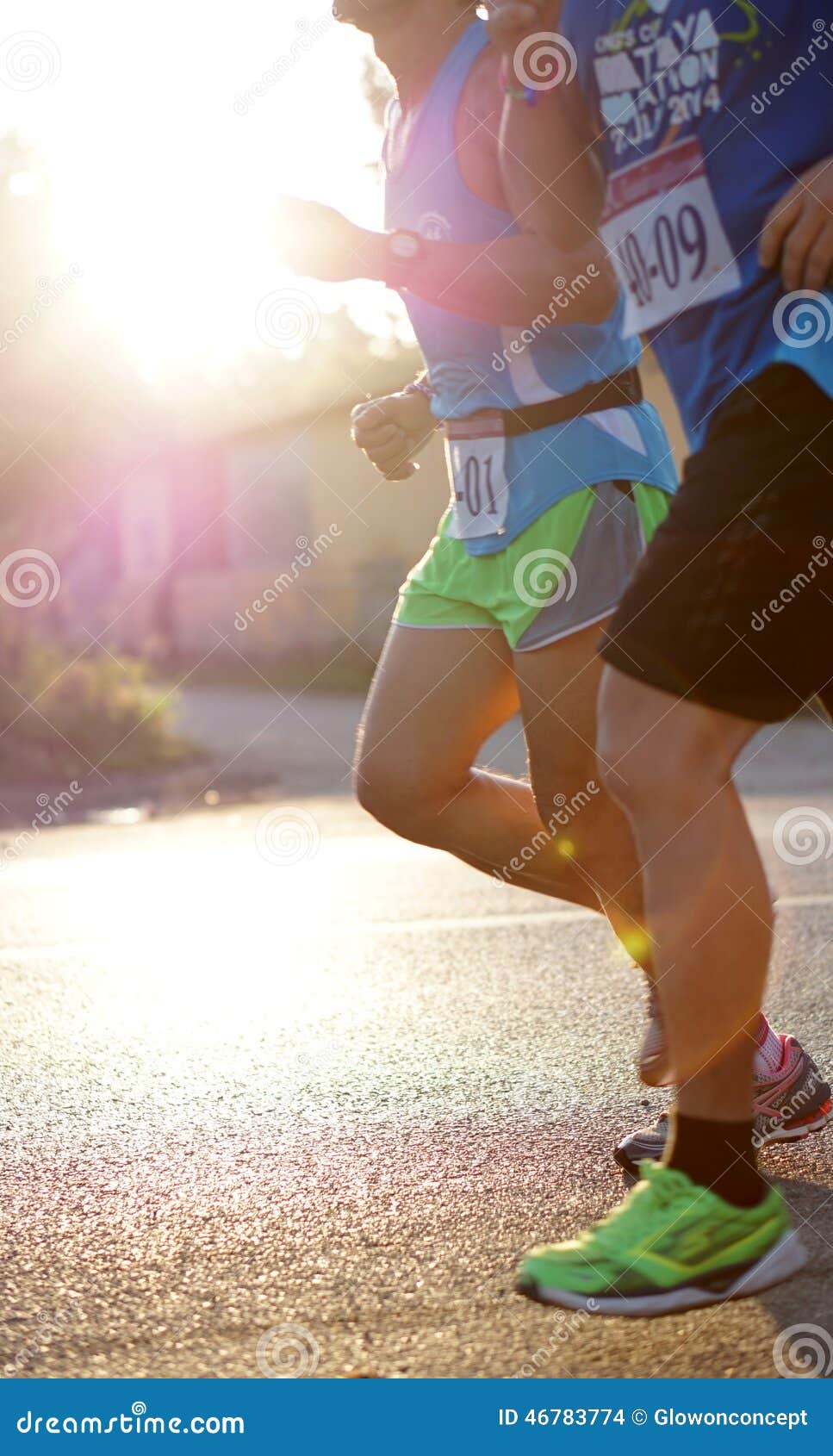 Marathon runners morning editorial stock image. Image of beautiful ...
