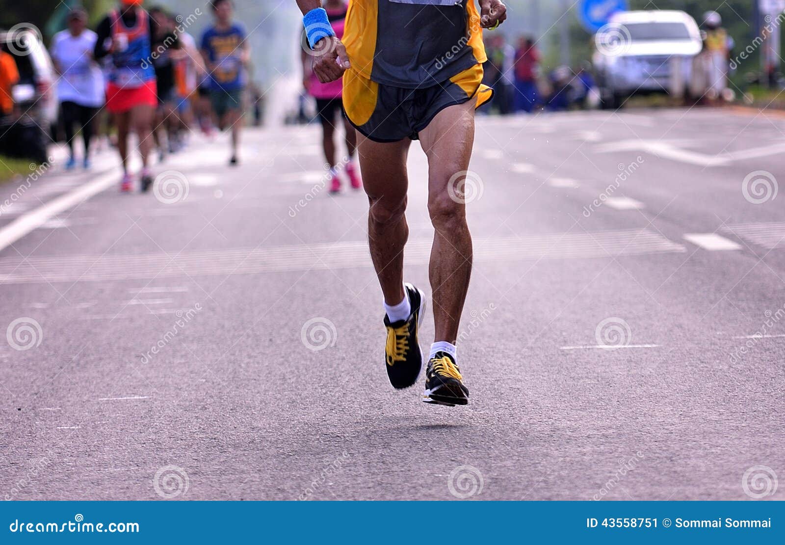 Marathon runners stock image. Image of summer, competition - 43558751