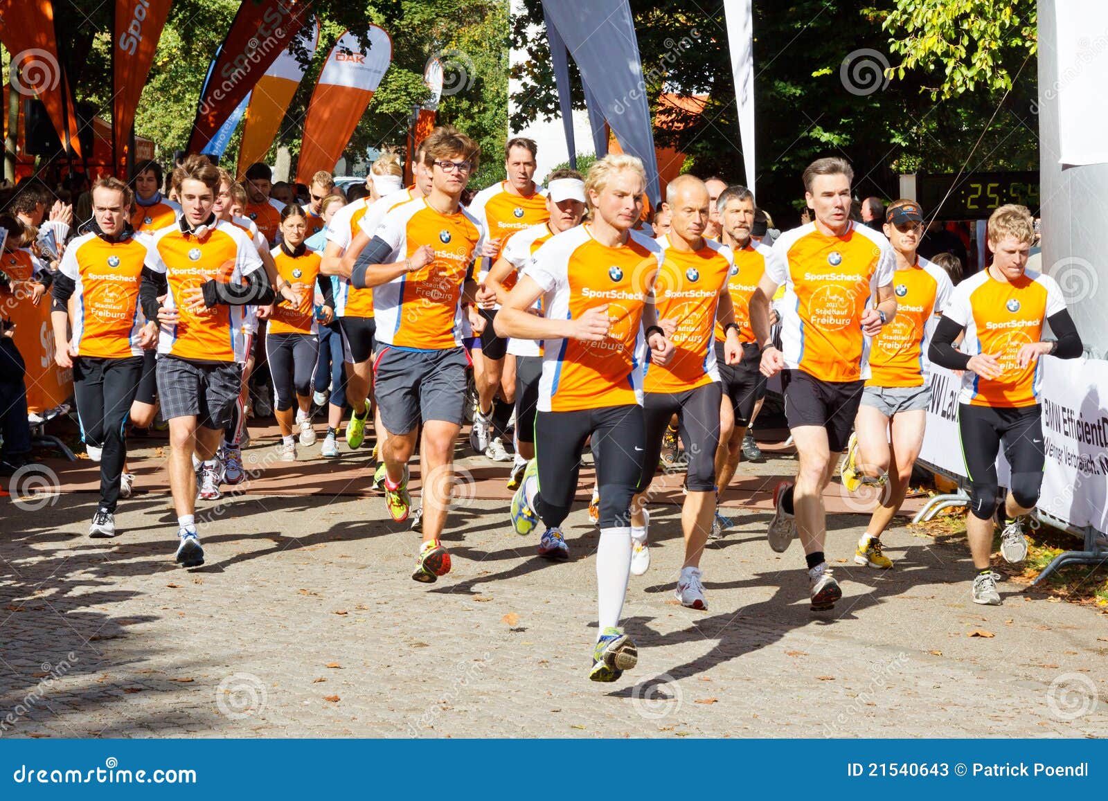 Marathon Runners at the Starting Line Editorial Stock Photo - Image of ...