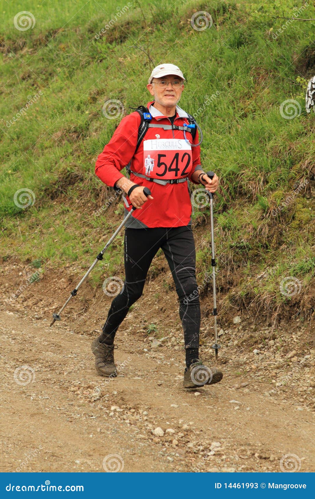 Marathon Senior Runner in the Mountains Editorial Stock Photo - Image ...
