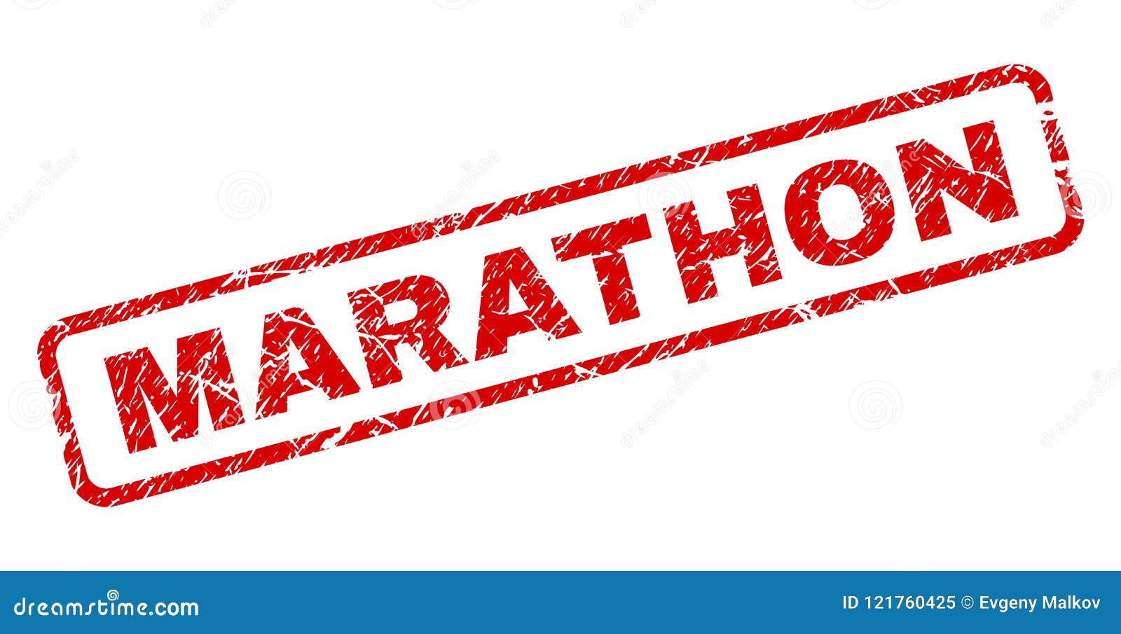 Scratched MARATHON Rounded Rectangle Stamp Stock Vector - Illustration ...