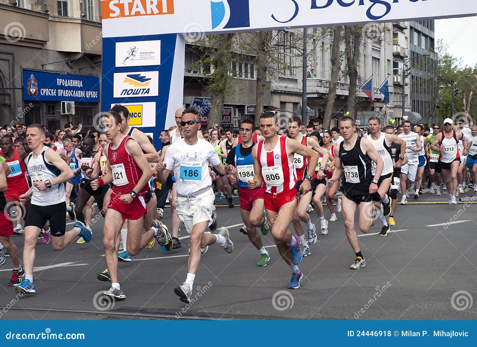 Marathon start-1 editorial stock photo. Image of sportsman - 24446918