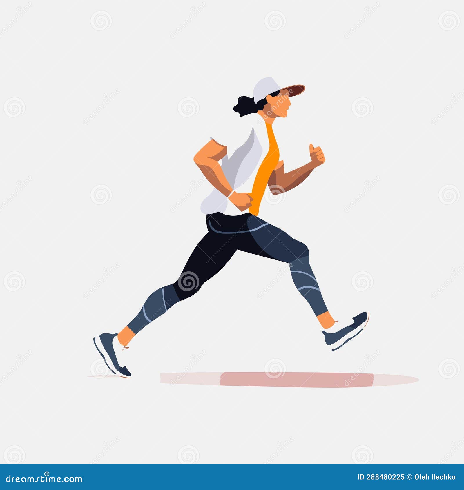 Marathon Vector Flat Minimalistic Isolated Illustration Stock Vector ...