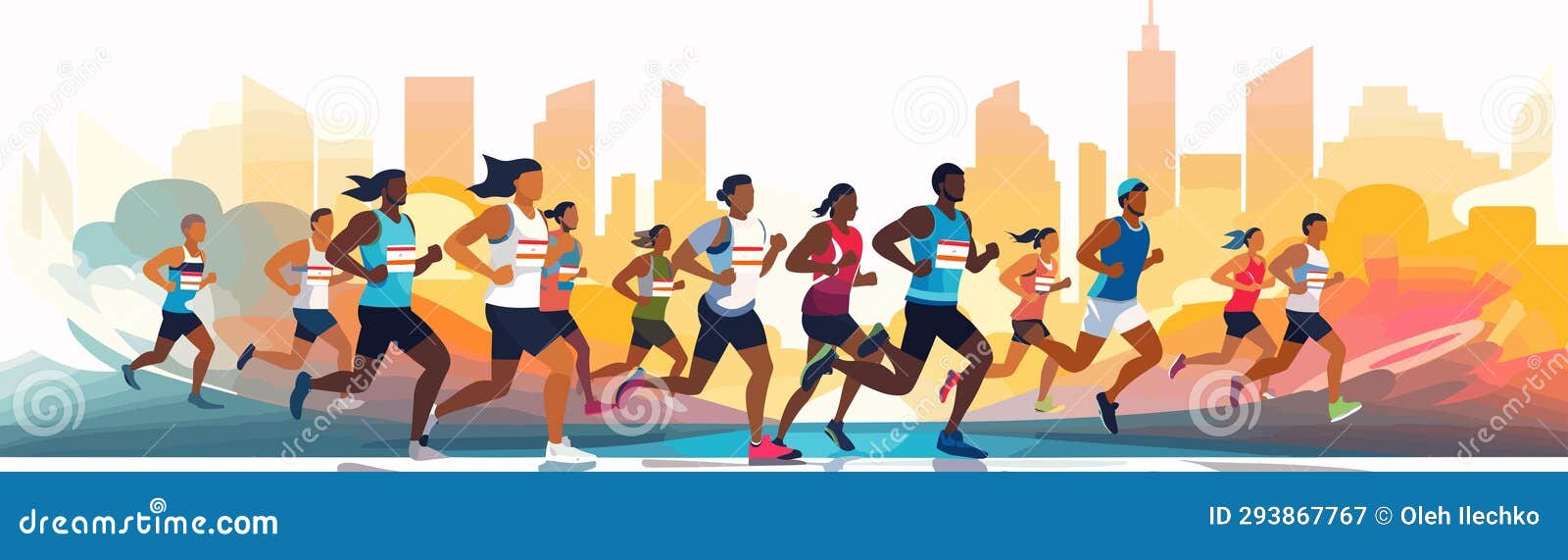 Marathon Vector Flat Minimalistic Isolated Illustration Stock Vector ...