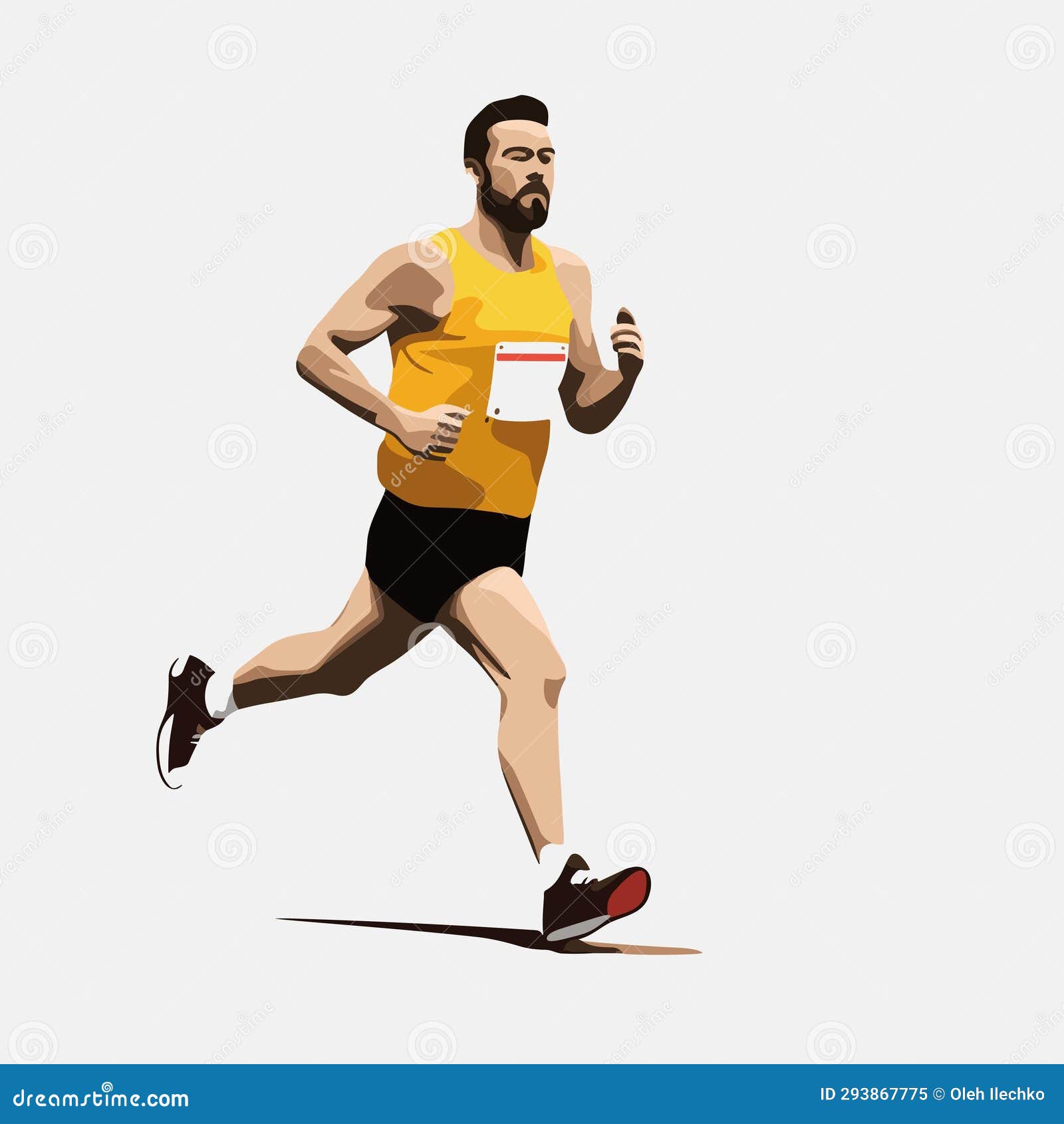 Marathon Vector Flat Minimalistic Isolated Illustration Stock Vector ...