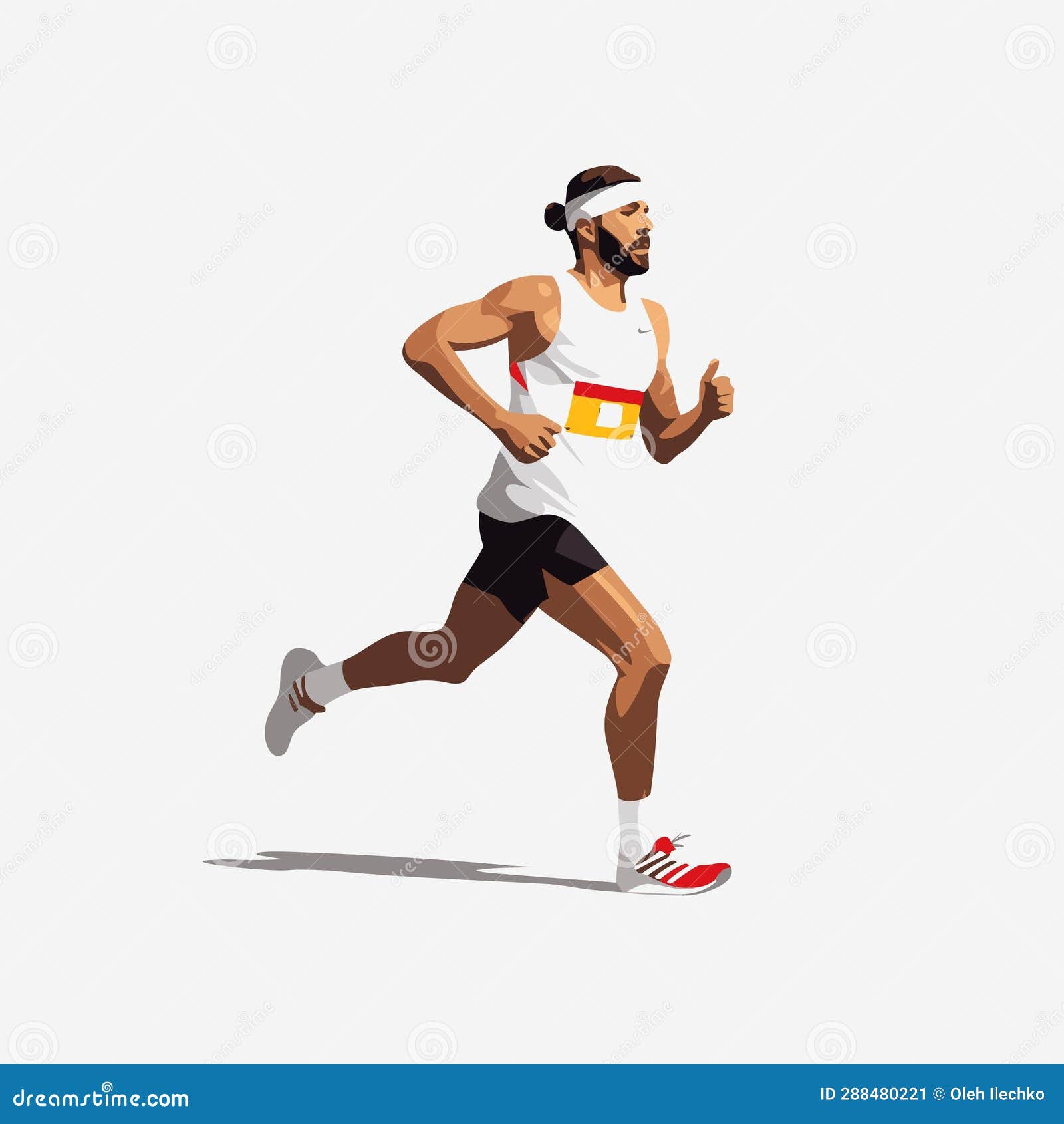 Marathon Vector Flat Minimalistic Isolated Illustration Stock Vector ...