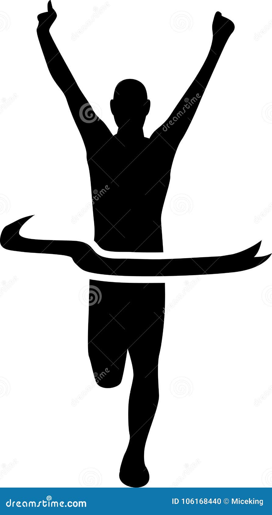 Marathon Winner stock vector. Illustration of jogging - 106168440