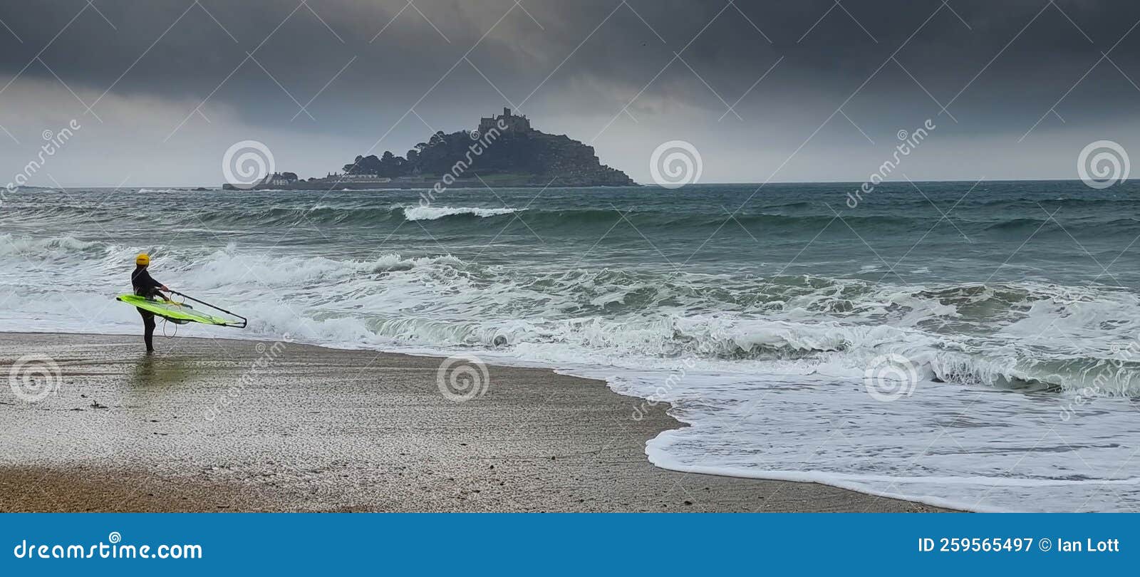 Marazion Beach Wind Surfing Penzance Cornwall Uk Fotografía editorial ...