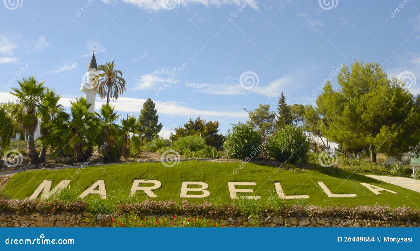 Marbella stock photo. Image of holiday, flowers, travel - 26449884