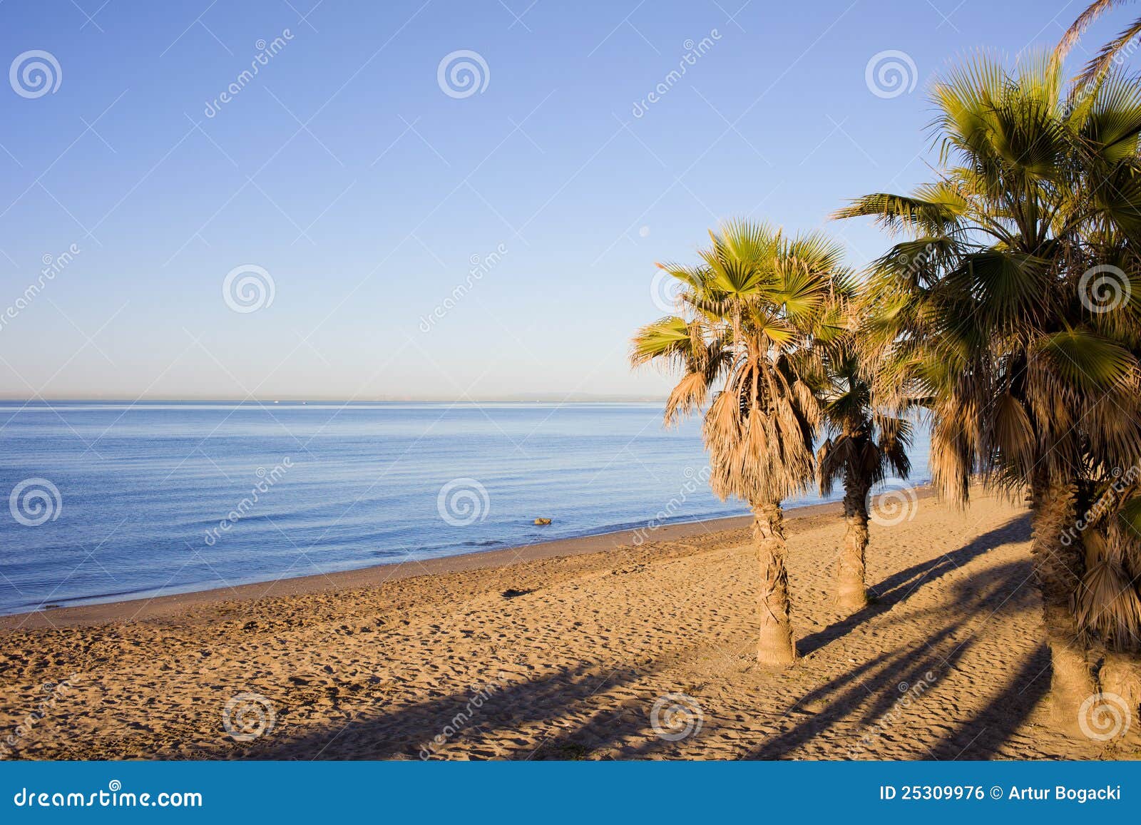 Marbella Beach on Costa Del Sol in Spain Stock Photo - Image of resort ...