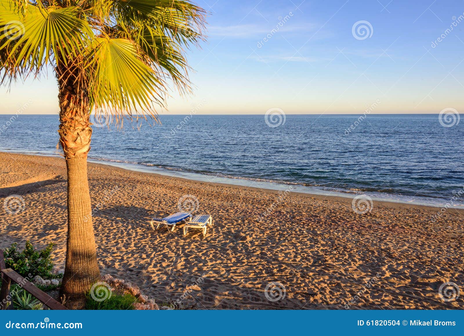 Marbella beach sunset stock photo. Image of water, spain - 61820504