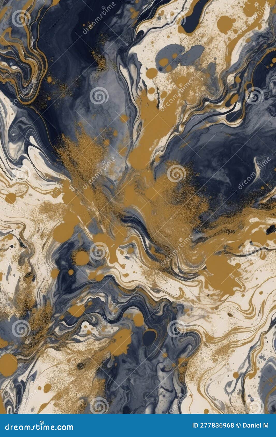 Marble Abstract Acrylic Background. Agate Ripple Pattern. Gold Powder ...
