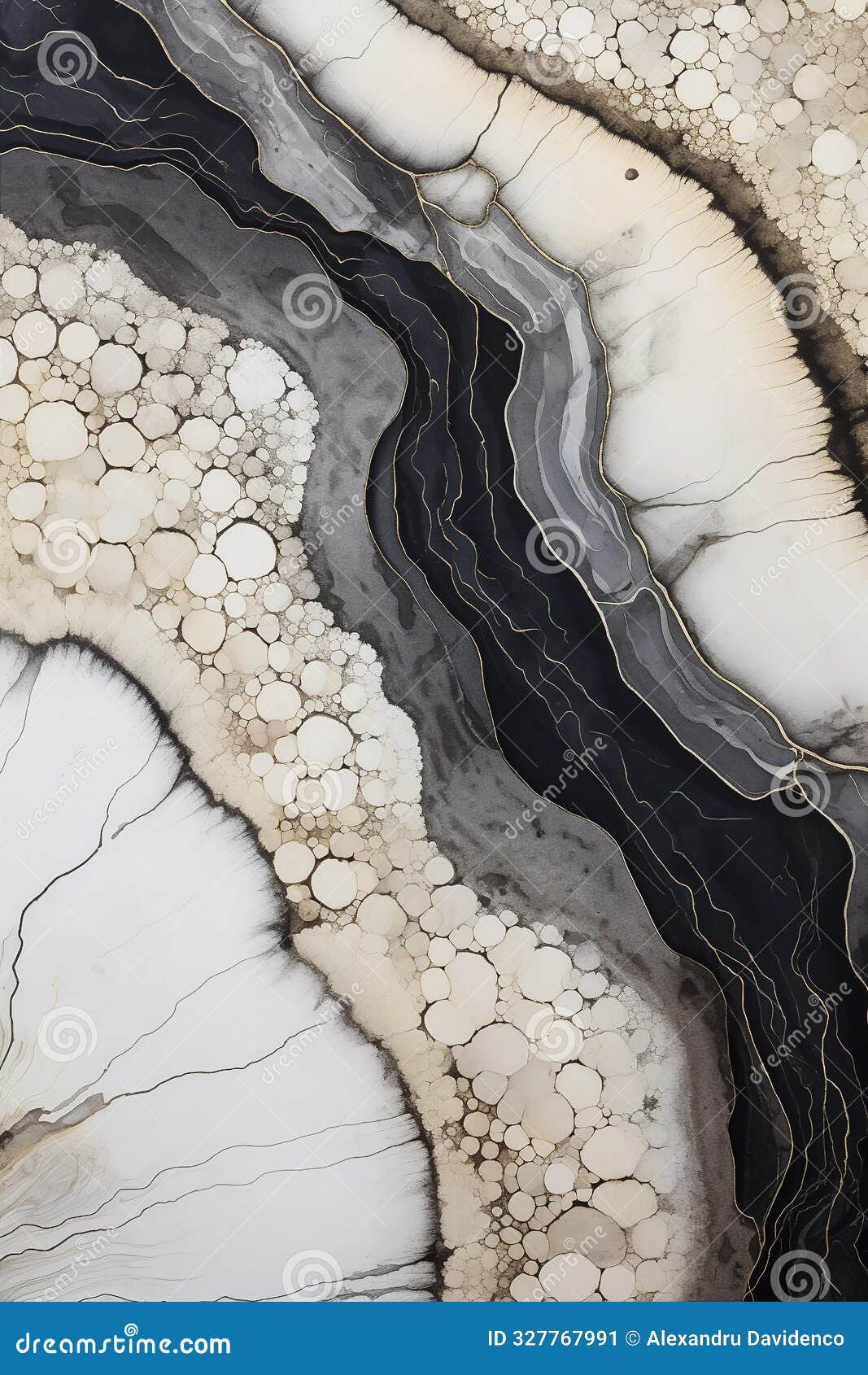 Marble Abstract Background Pattern in Black and White Colors, Neutral ...