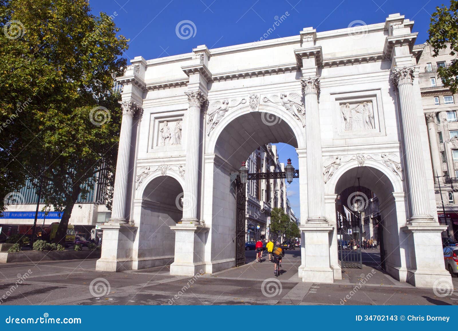 Marble Arch in London editorial stock photo. Image of kingdom - 34702143