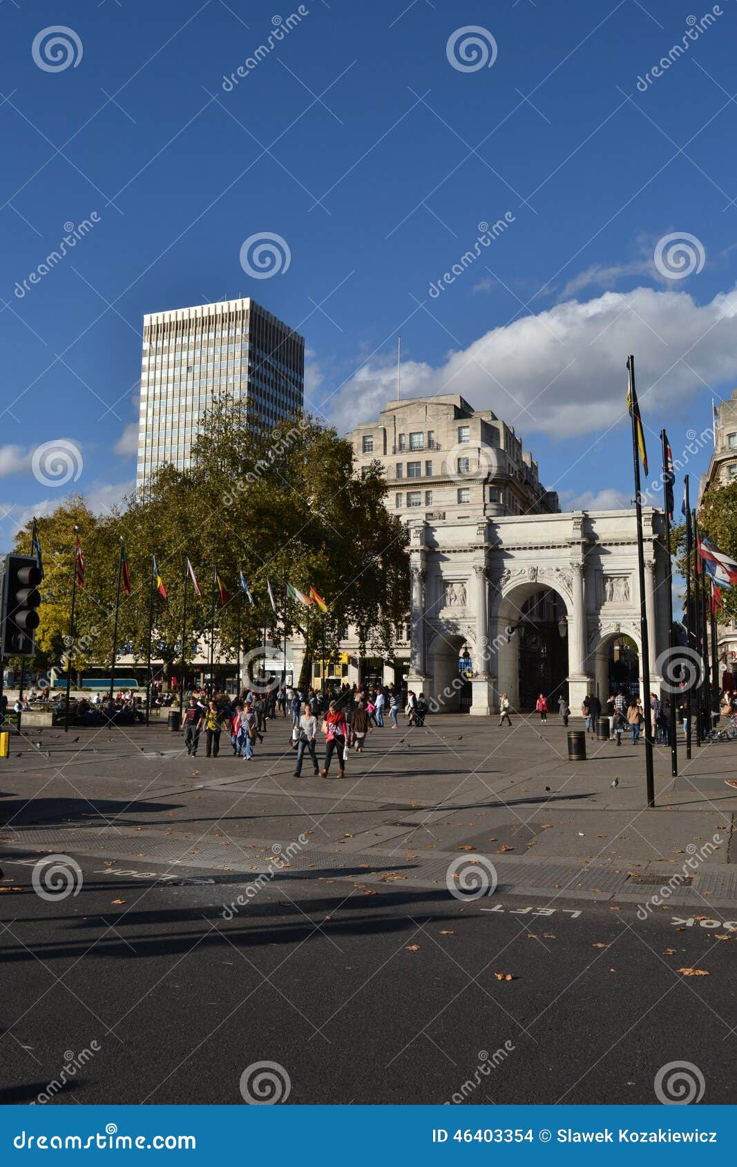 Marble Arch and Marble Arch Tower London Editorial Stock Image - Image ...