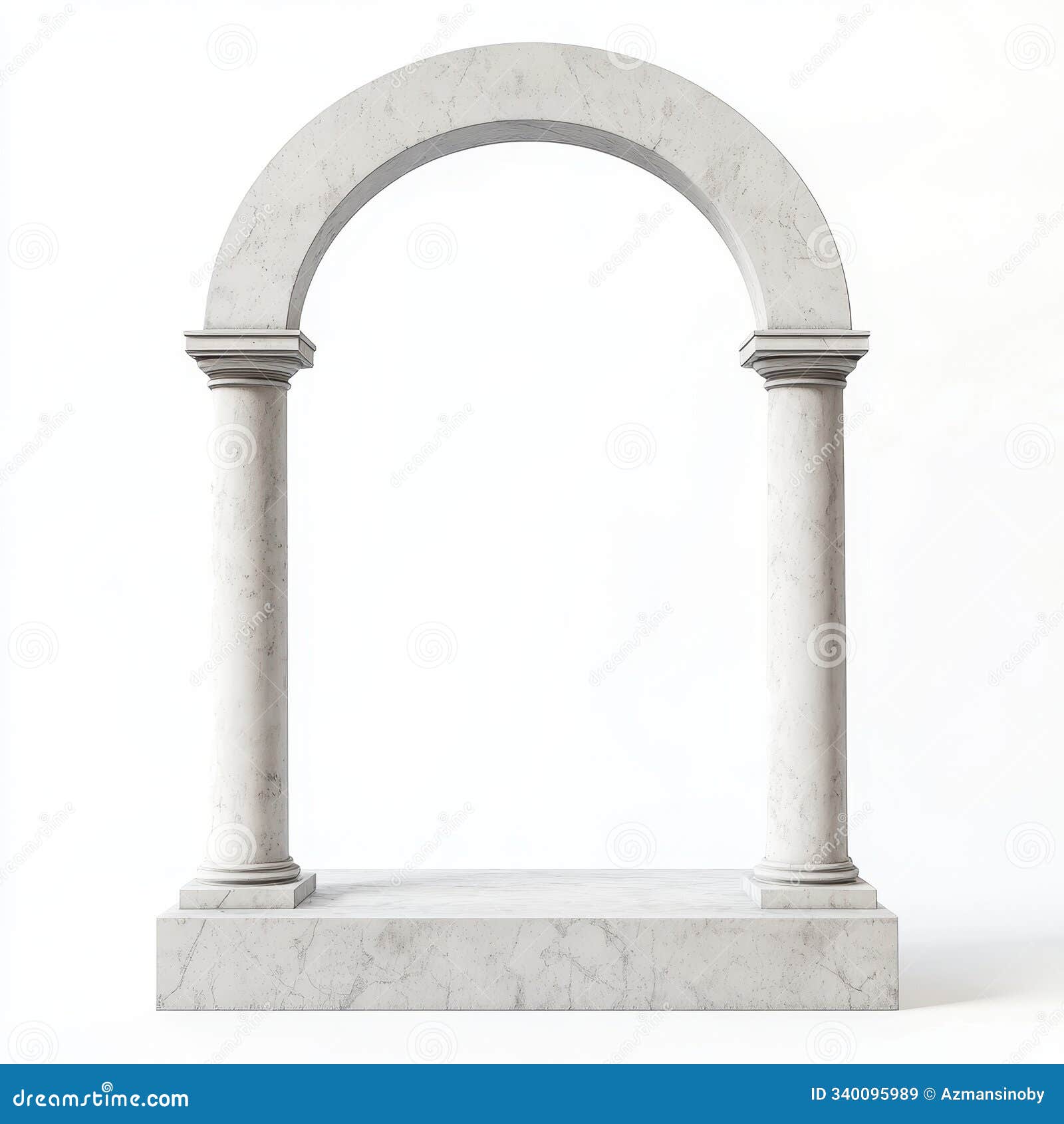 A Marble Archway Featuring Two Columns, Designed for Aesthetic or ...