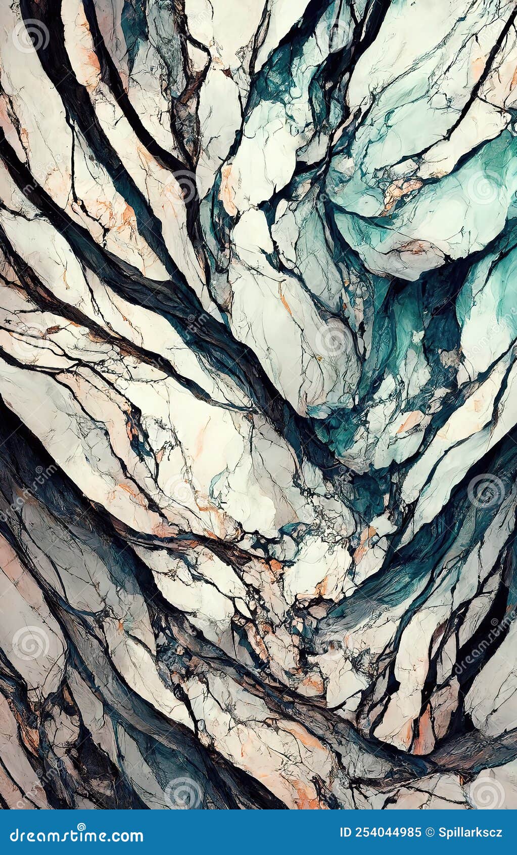 Marble Background Painted Digital Illustration Stock Illustration ...