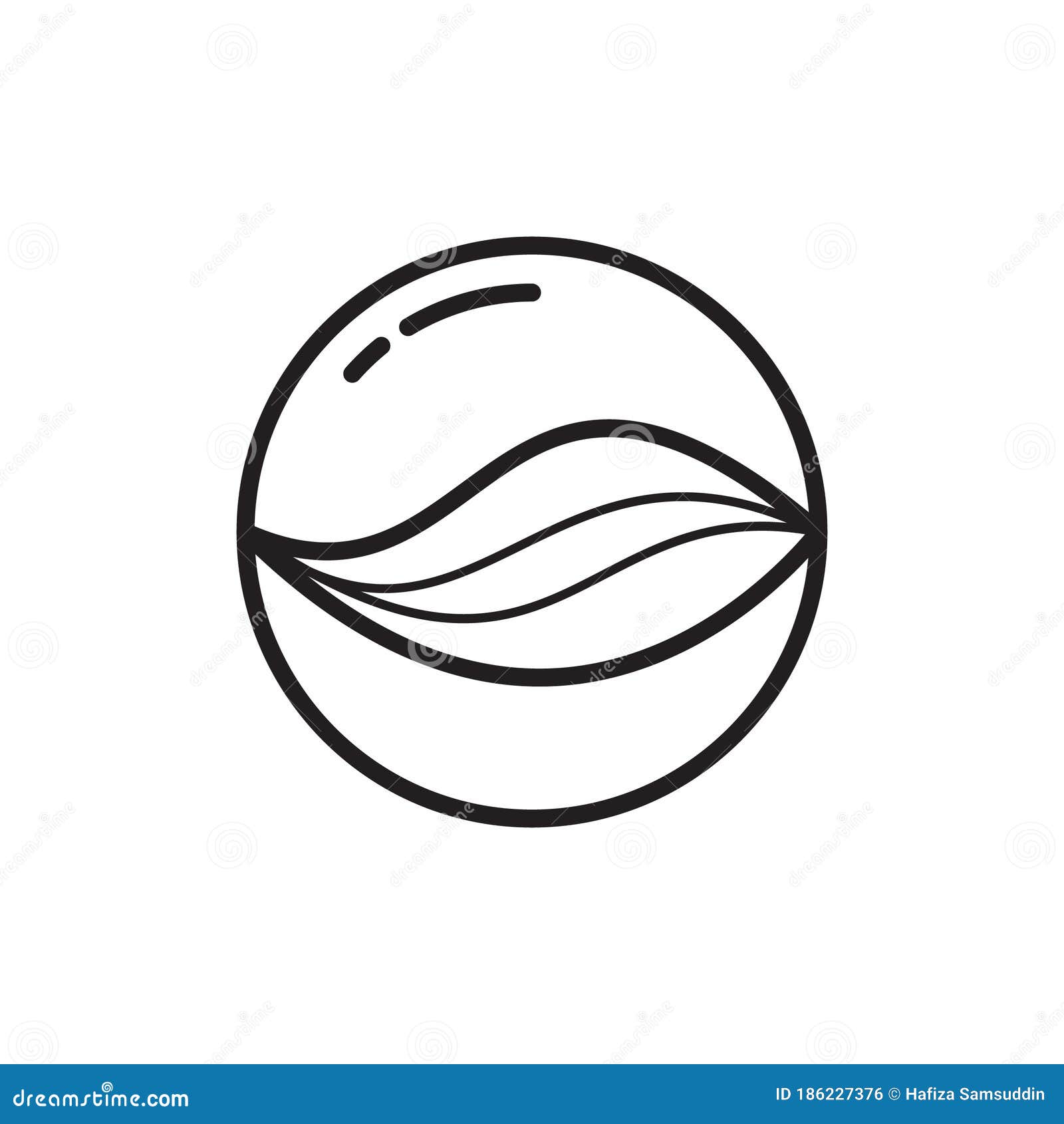 Marble Ball. Vector Illustration Decorative Design Stock Vector ...