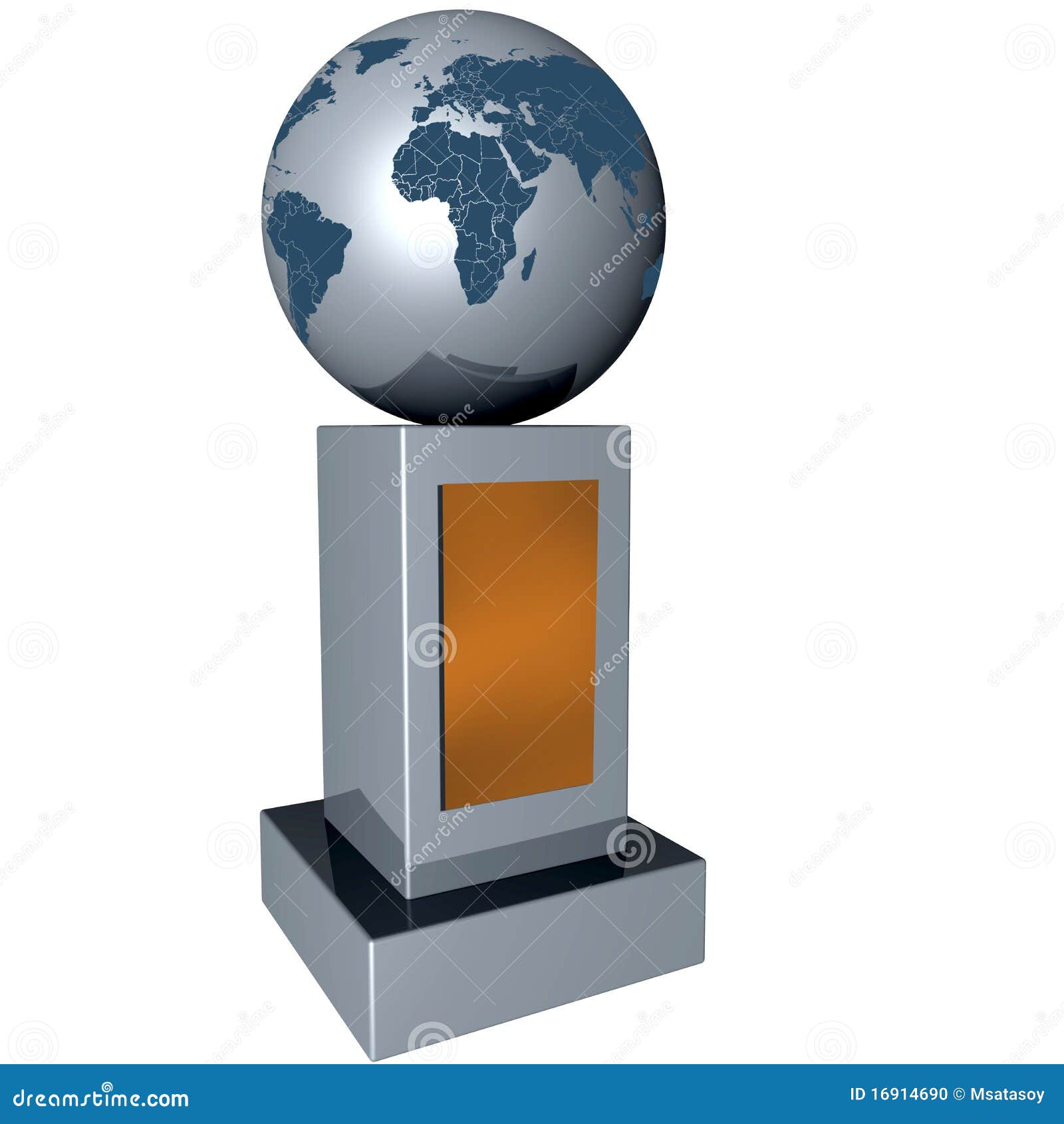 Marble base award platform stock illustration. Illustration of ...