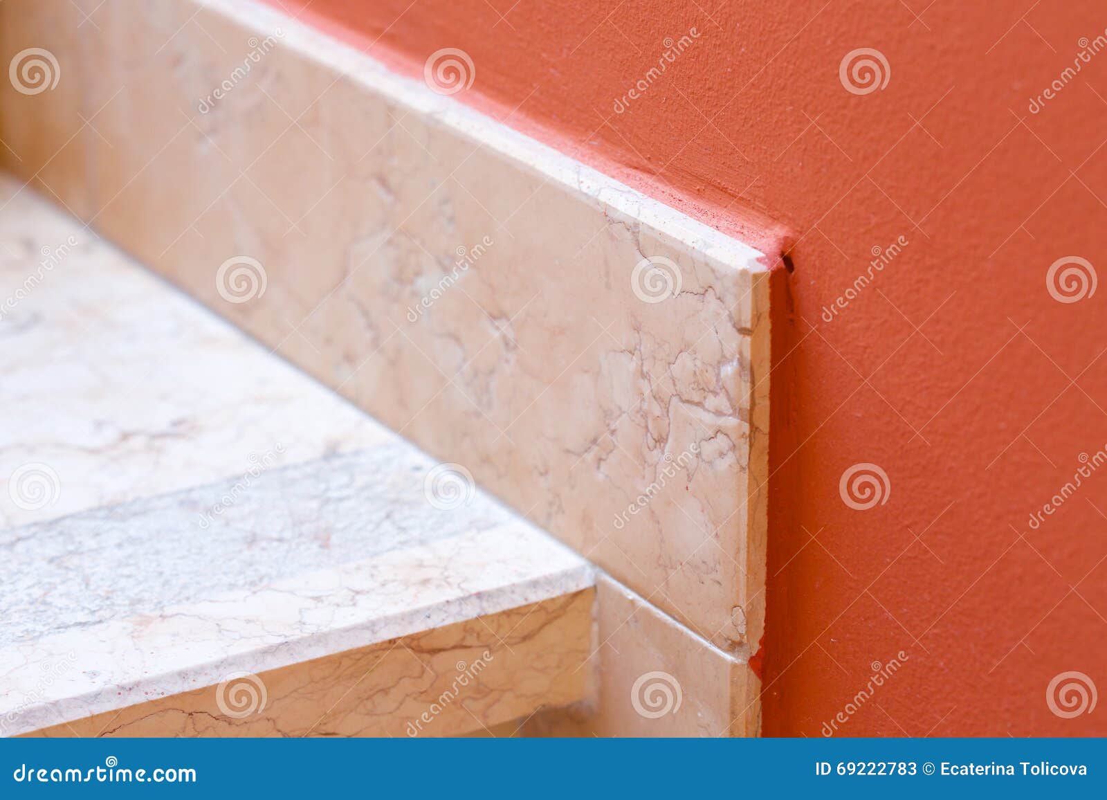 Marble Baseboard at Marble Stairs. Closeup Stock Image - Image of ...
