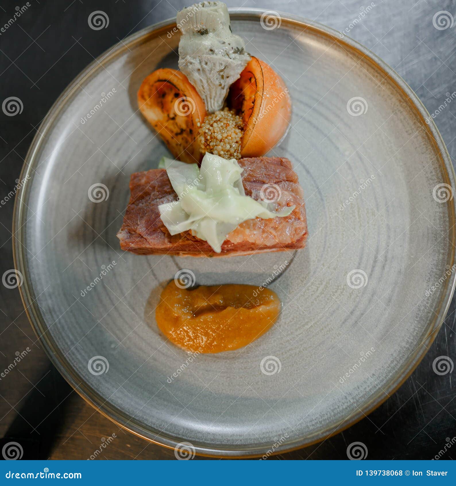 Meat on a plate stock photo. Image of meat, fresh, dish - 139738068