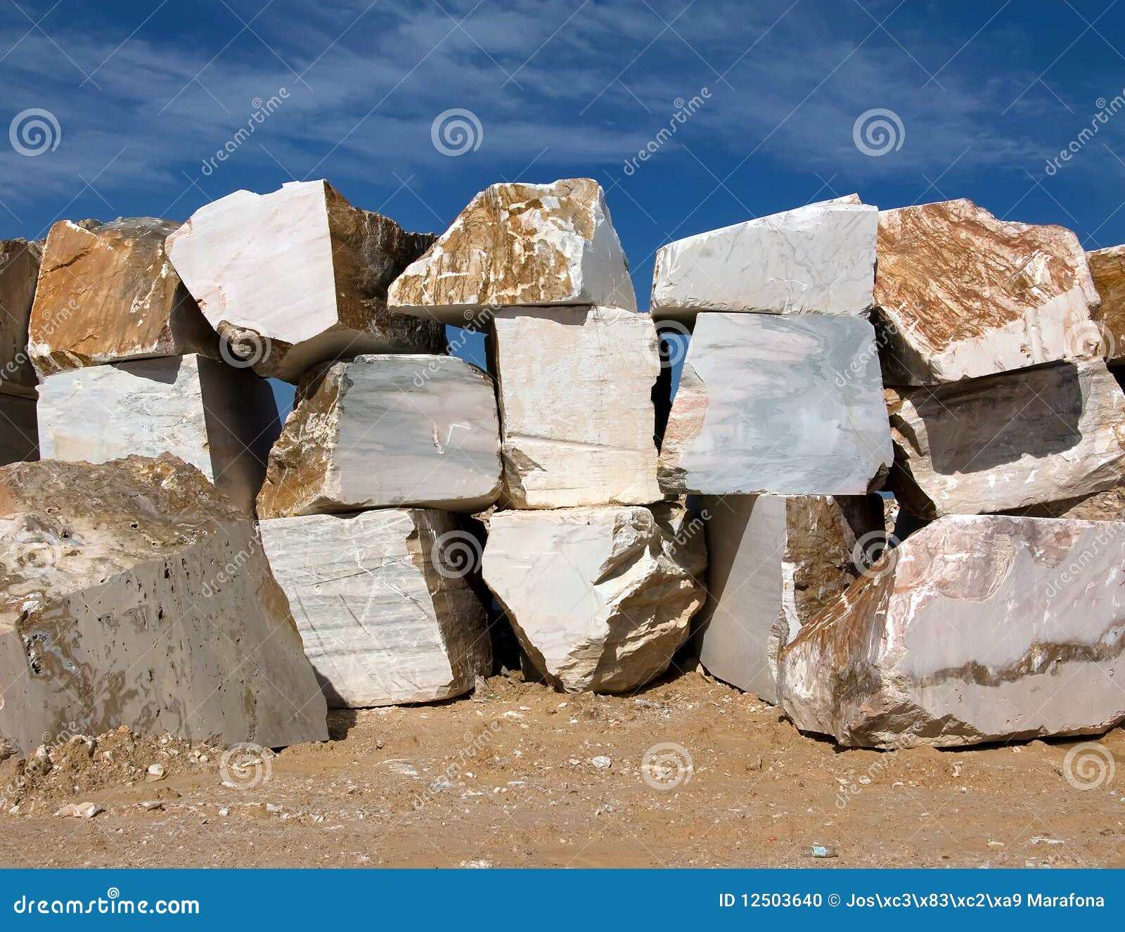 Marble blocks stock photo. Image of mining, minerals - 12503640