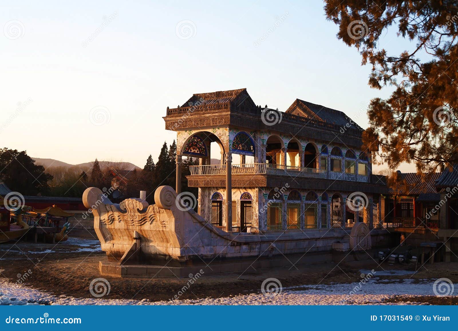 Marble Boat stock image. Image of china, dynasty, summer - 17031549