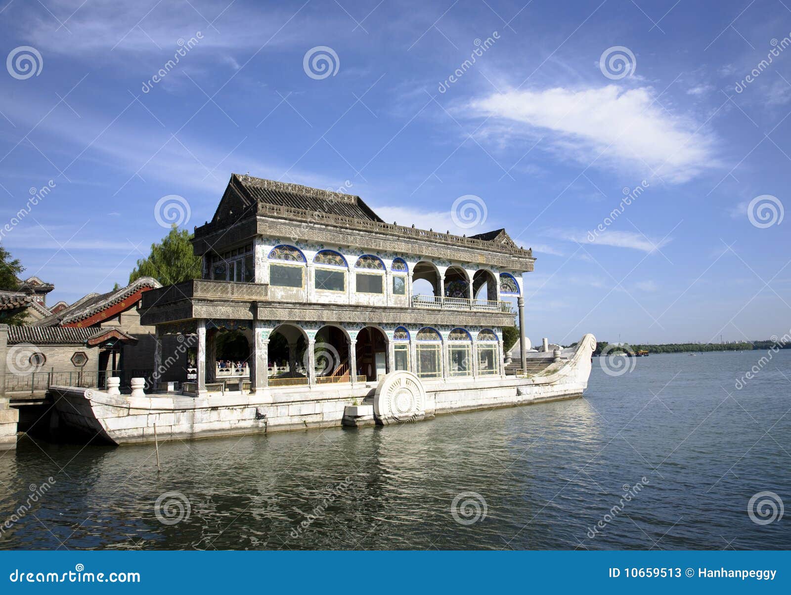 Marble Boat of Summer Palace Stock Image - Image of imperial, east ...
