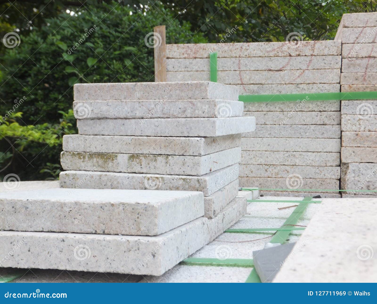 Marble Bricks, Building Materials, Stacked Together. Stock Image ...