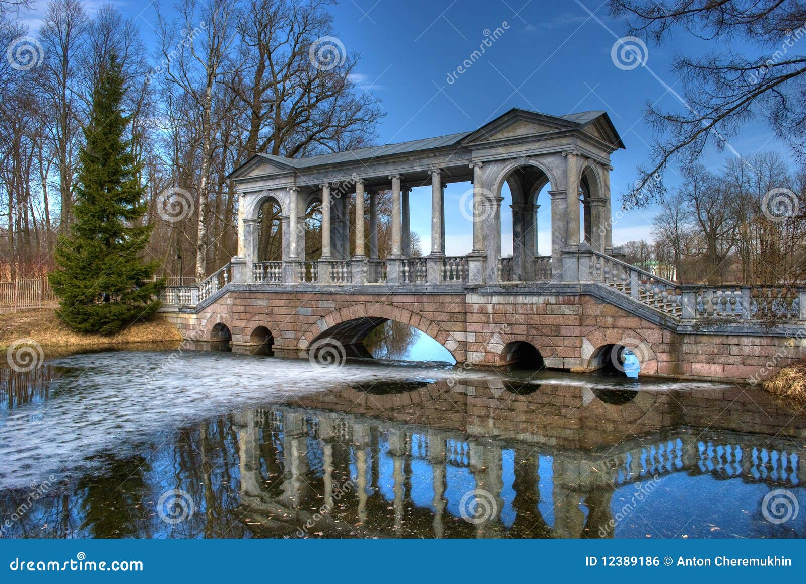Marble bridge stock photo. Image of building, blue, grunge - 12389186