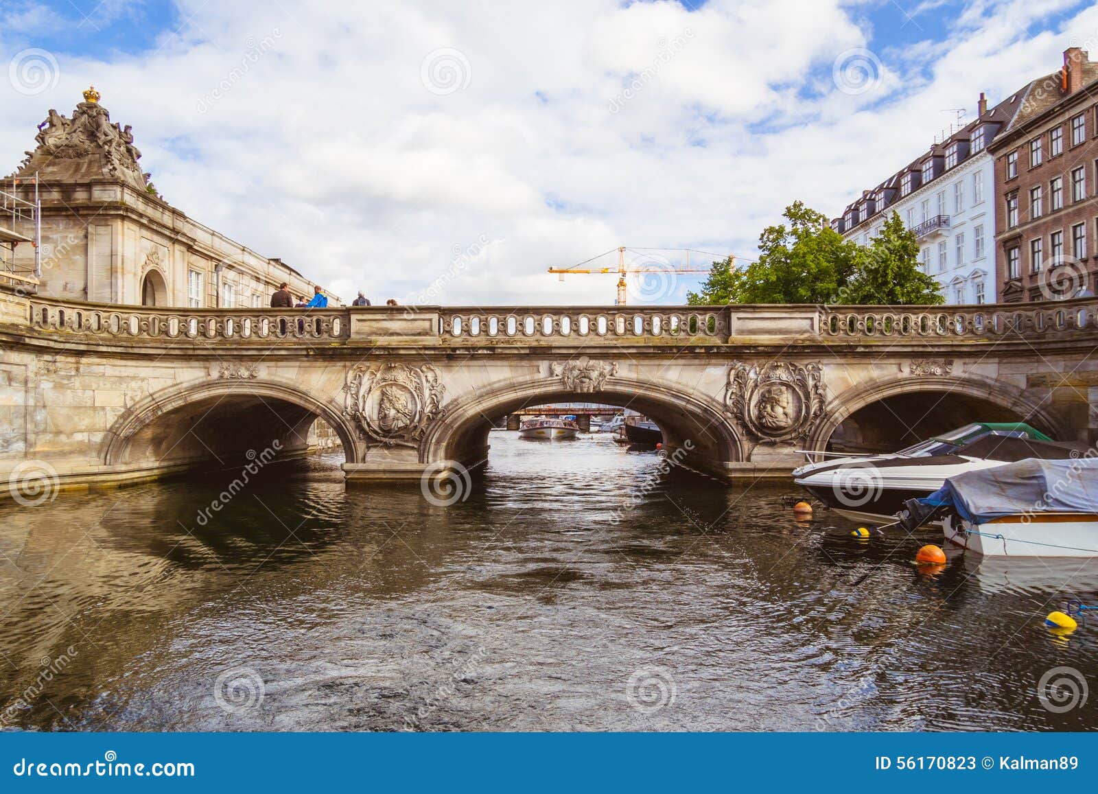 Marble Bridge in Copenhagen Editorial Stock Photo - Image of bridge ...