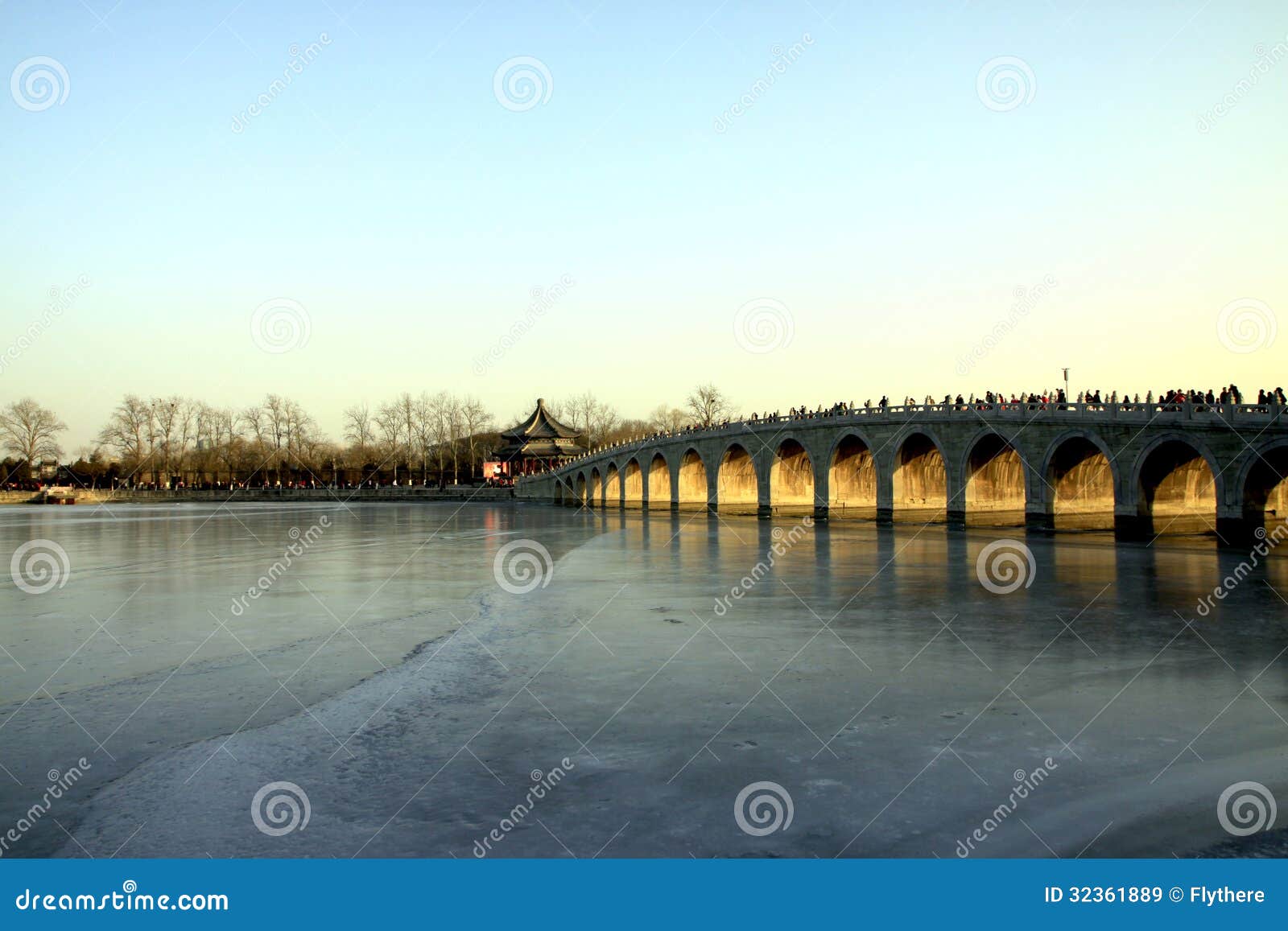 Marble bridge stock image. Image of winter, palace, lake - 32361889
