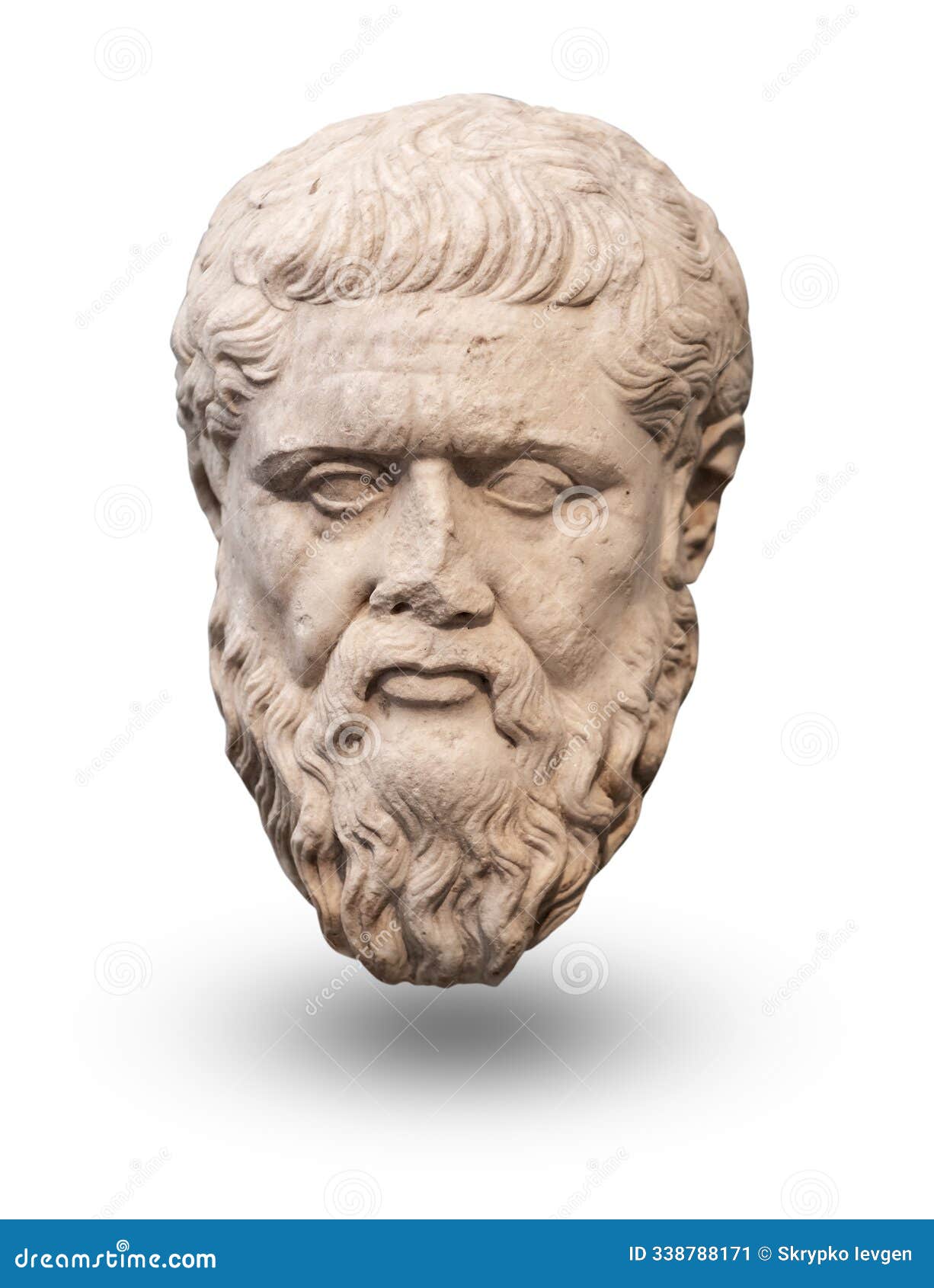 Bust Of Plato In Long Room Of Trinity College Old Library In Dublin ...