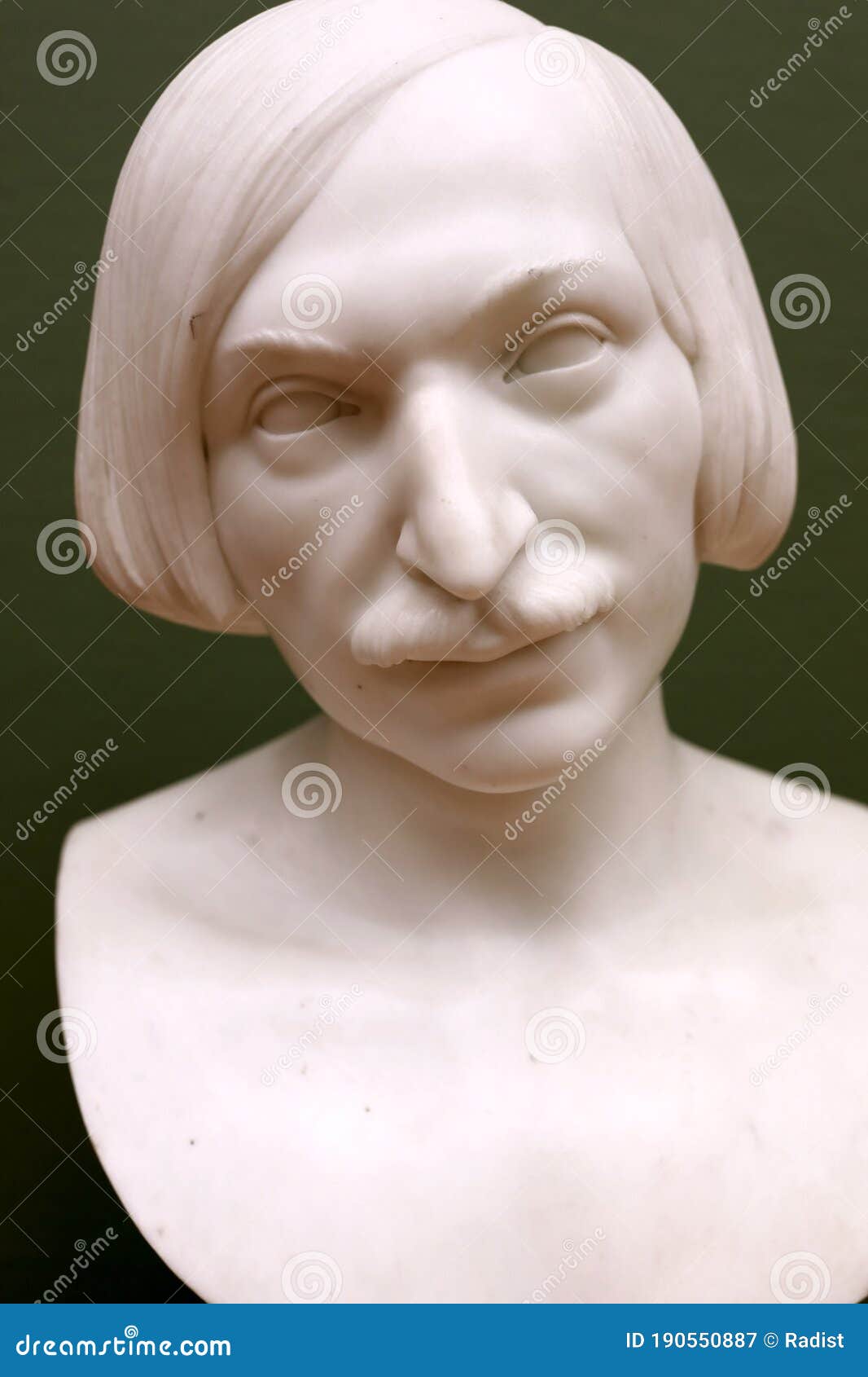 Marble Bust of Russian Writer Nikolai Gogol Editorial Photography ...