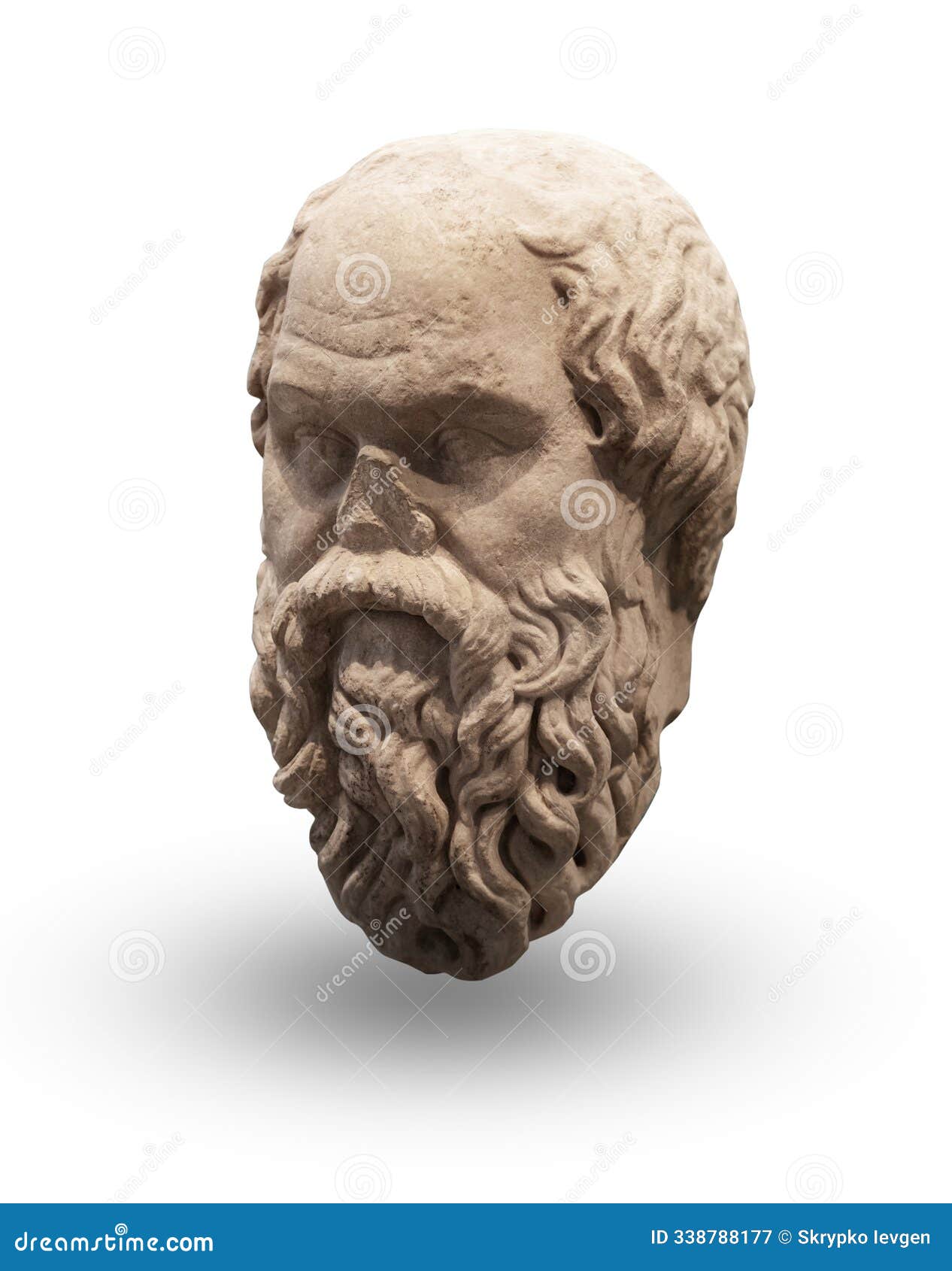 Marble bust of Socrates stock image. Image of monument - 338788177