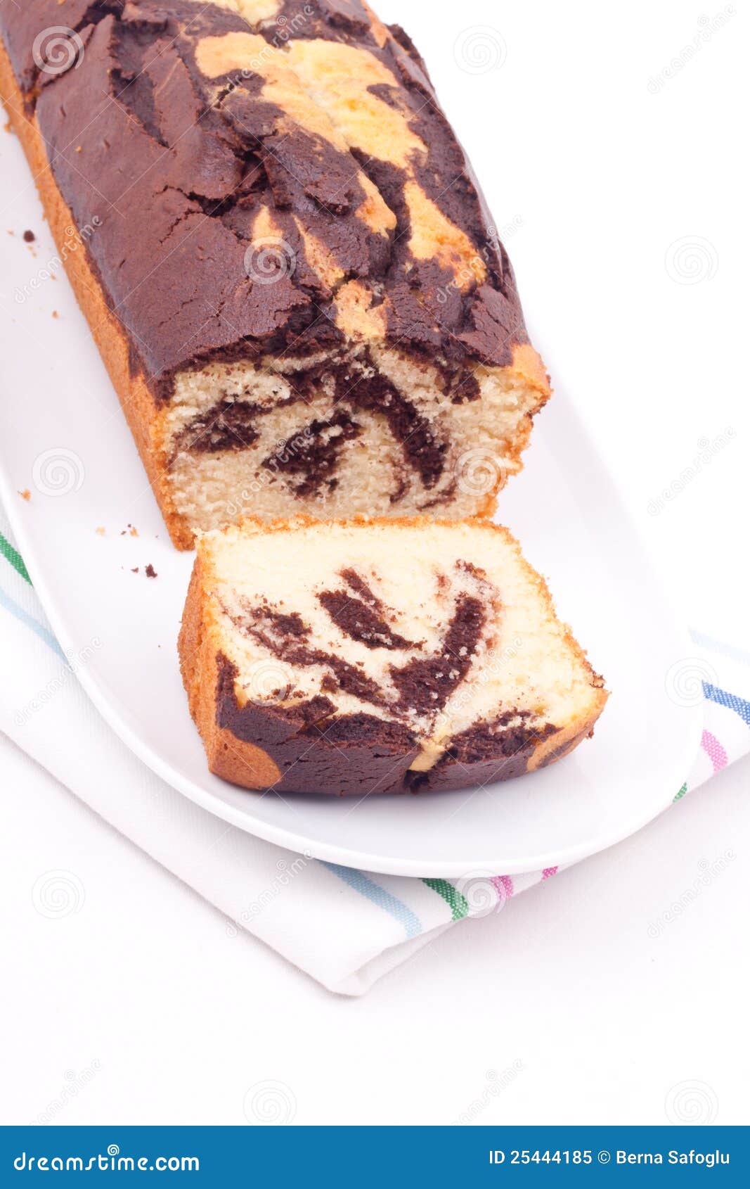 Marble cake stock image. Image of bake, dessert, fancy - 25444185