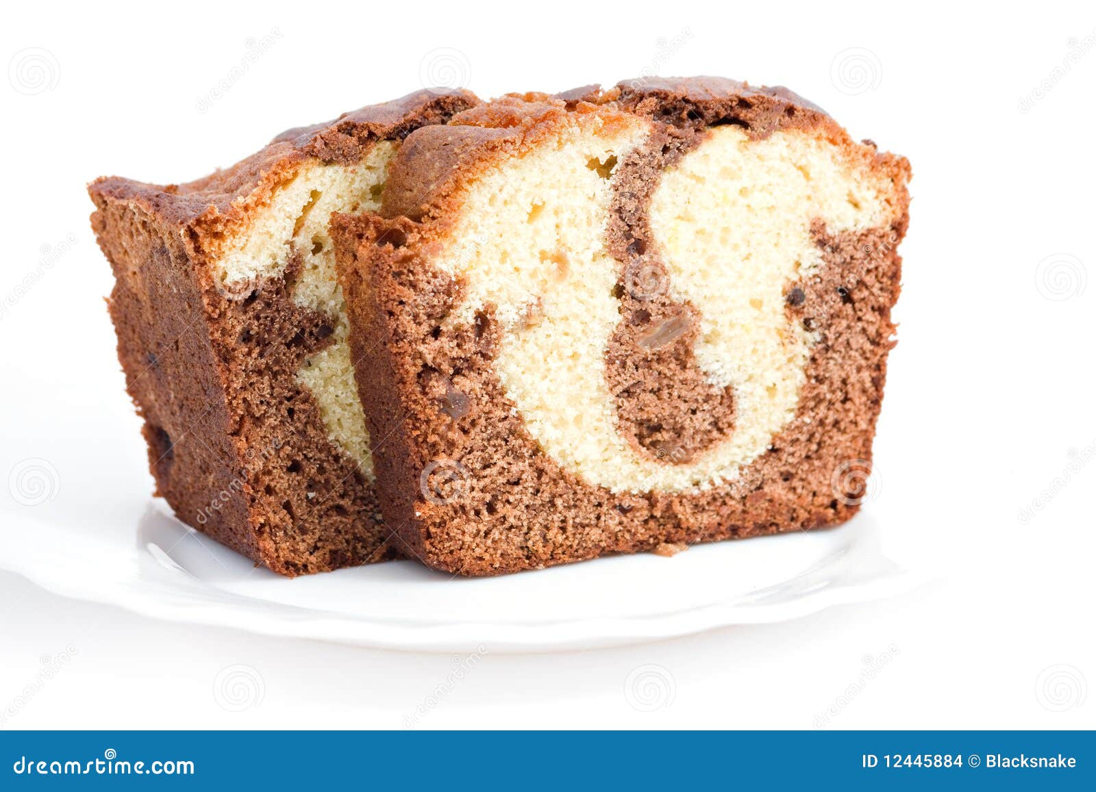 Marble Cake Bake Sweet Dessert Stock Photo - Image of plate, cooking ...