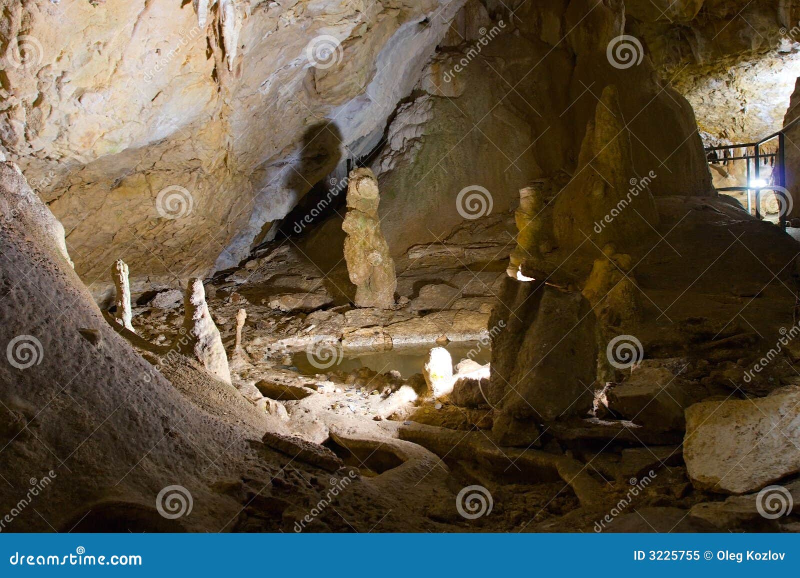 Marble cave in Crimea stock image. Image of minerals, lighting - 3225755