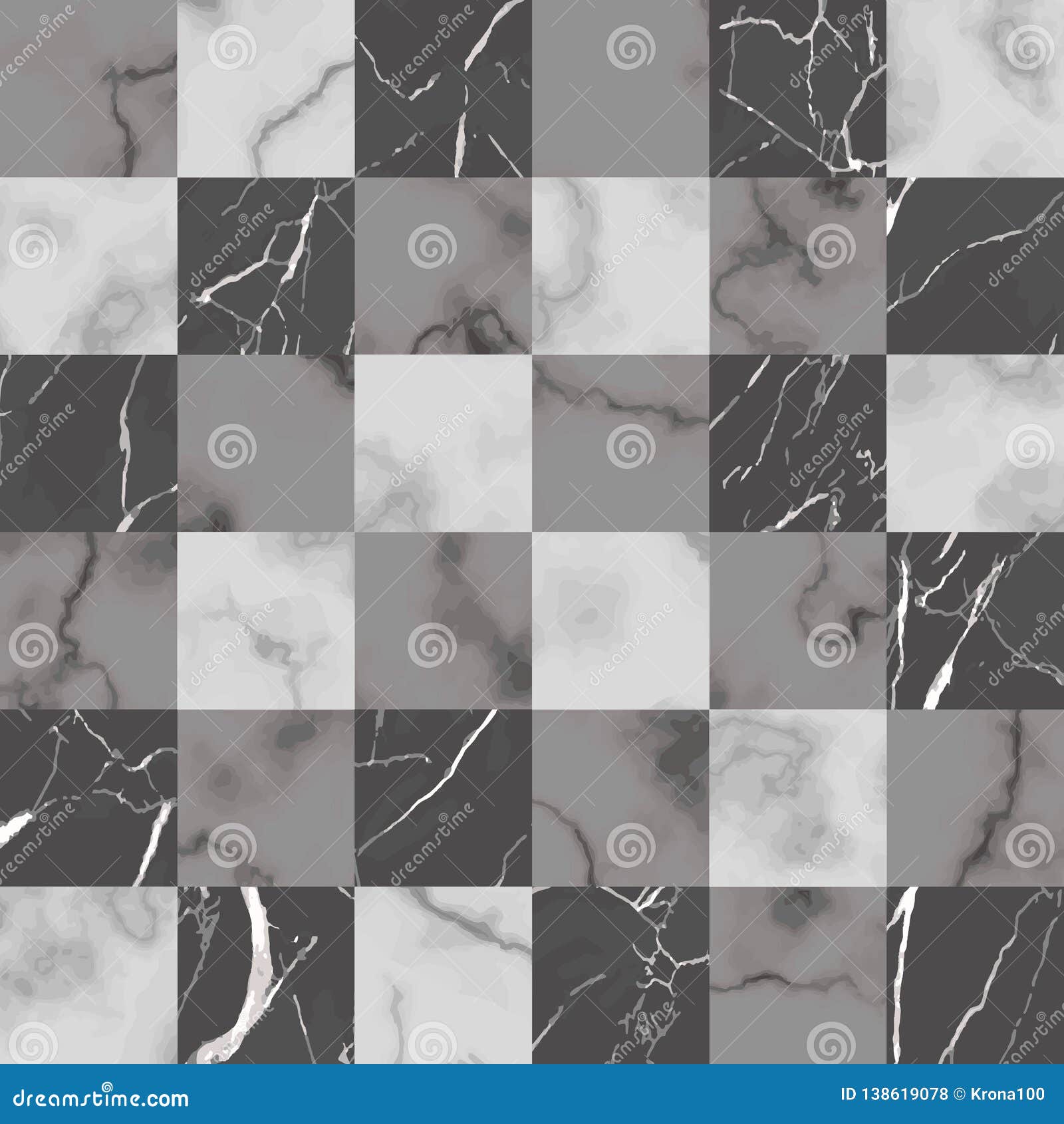 Marble Check Seamless Pattern. Vector Luxury Background Stock Vector ...