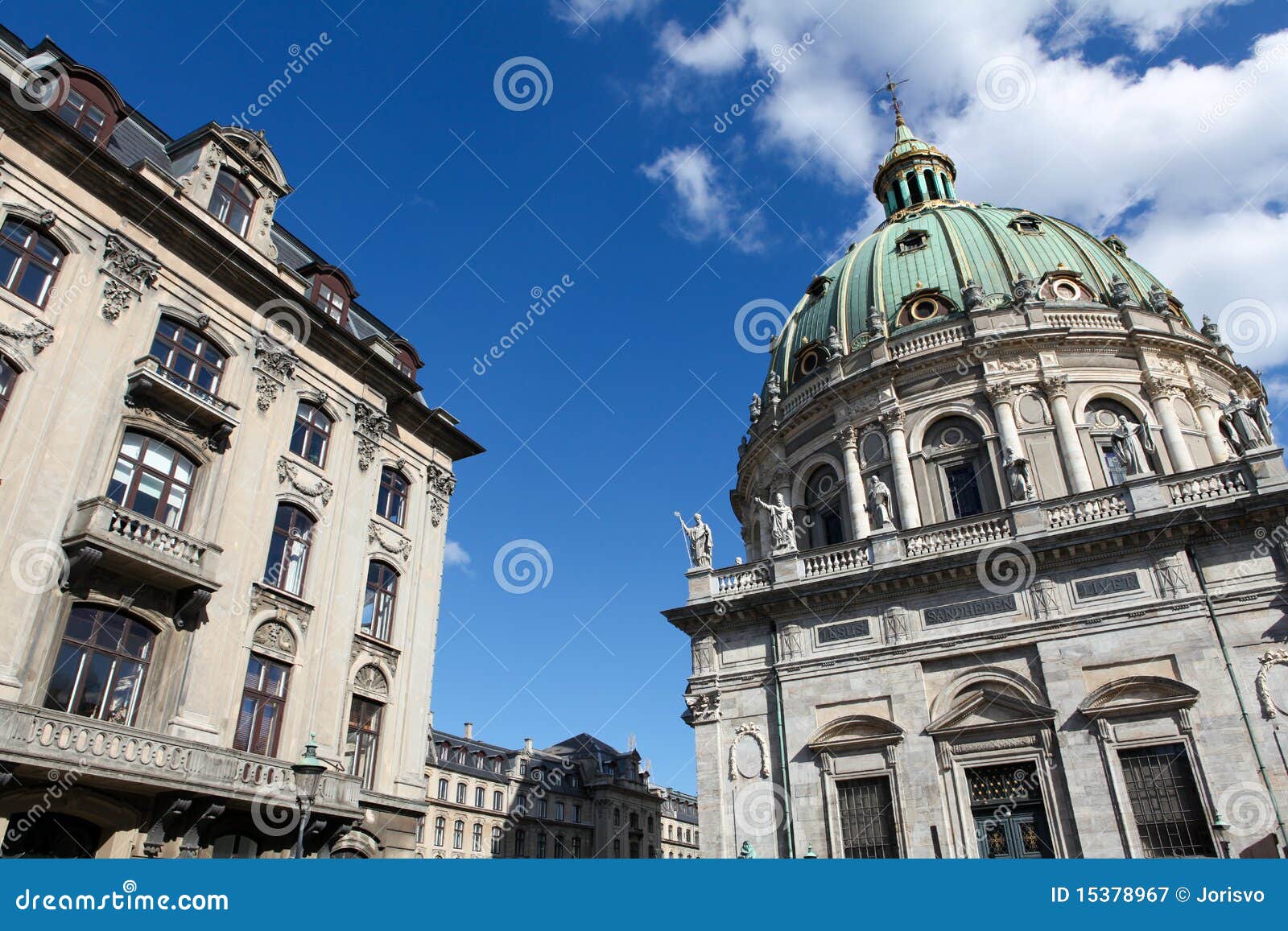 Marble Church in Copenhagen Stock Image - Image of exterior, frederick ...