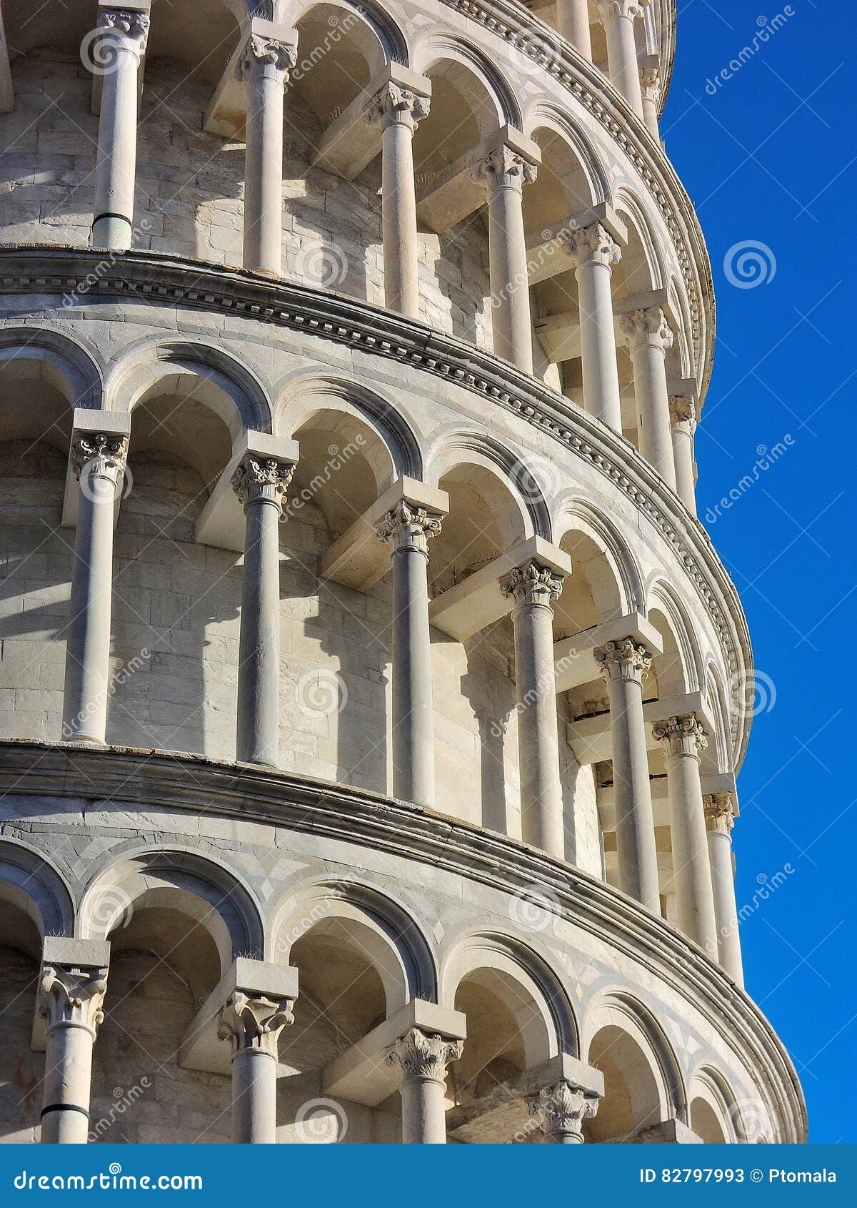 Marble Colonnade stock image. Image of leaning, blue - 82797993