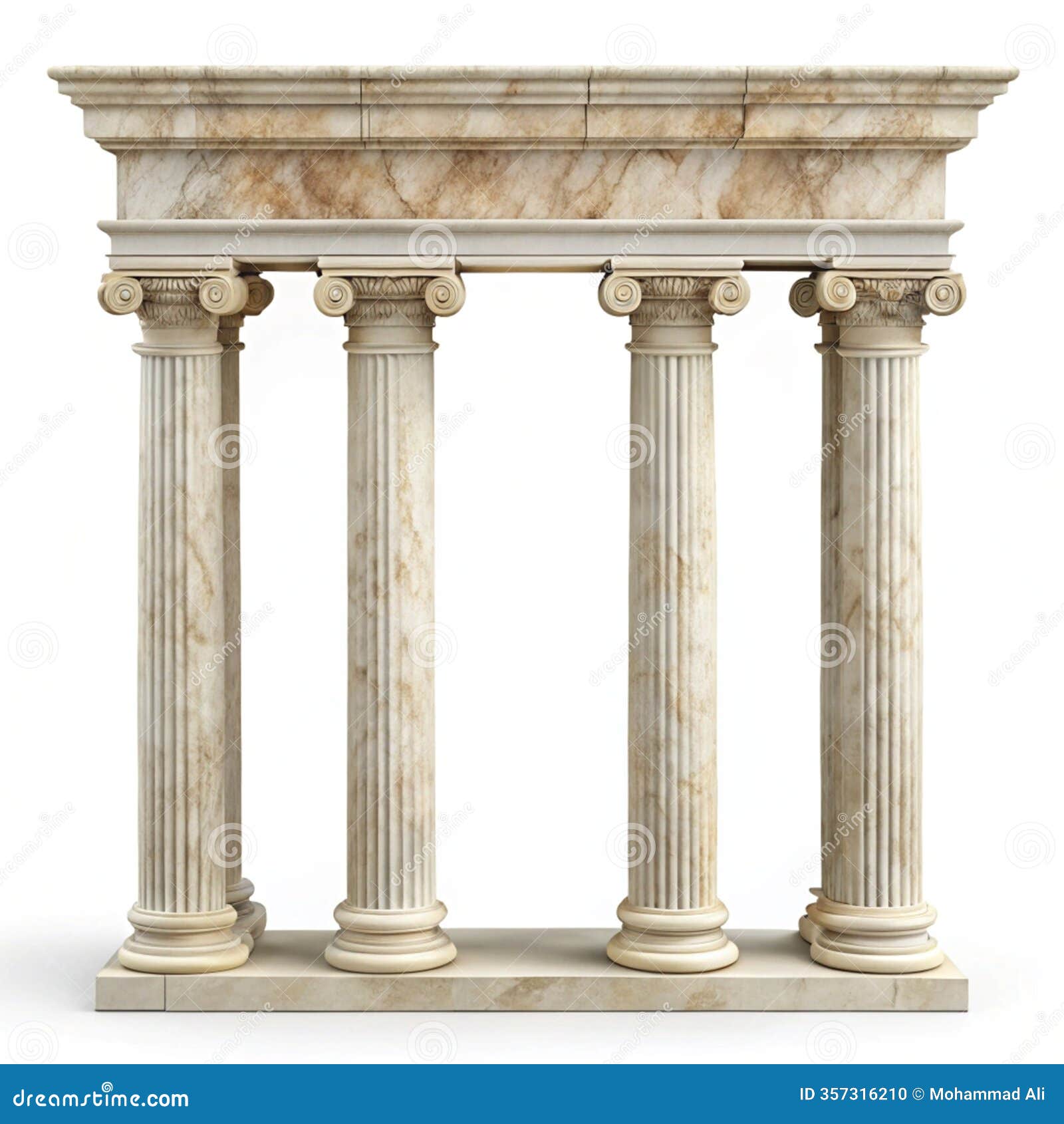 Marble colonnade stock photo. Image of classical, historical - 357316210