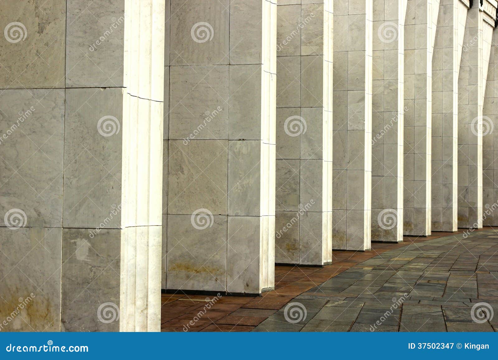 Marble colonnade stock image. Image of shadows, pillars - 37502347