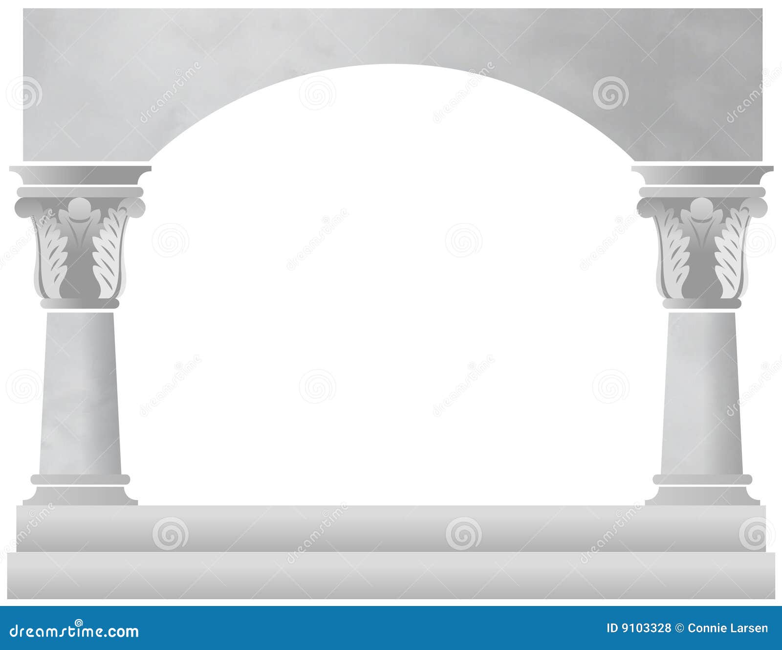 Column Arch Frame/ai Vector Illustration | CartoonDealer.com #9105336