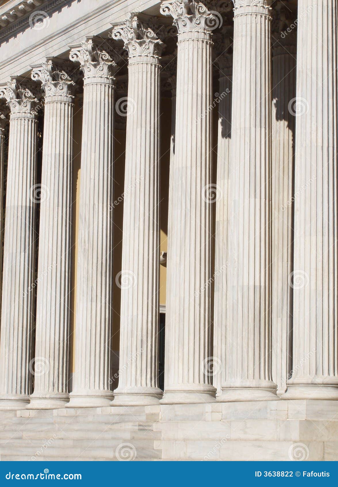 Marble columns stock photo. Image of heavy, economics - 3638822